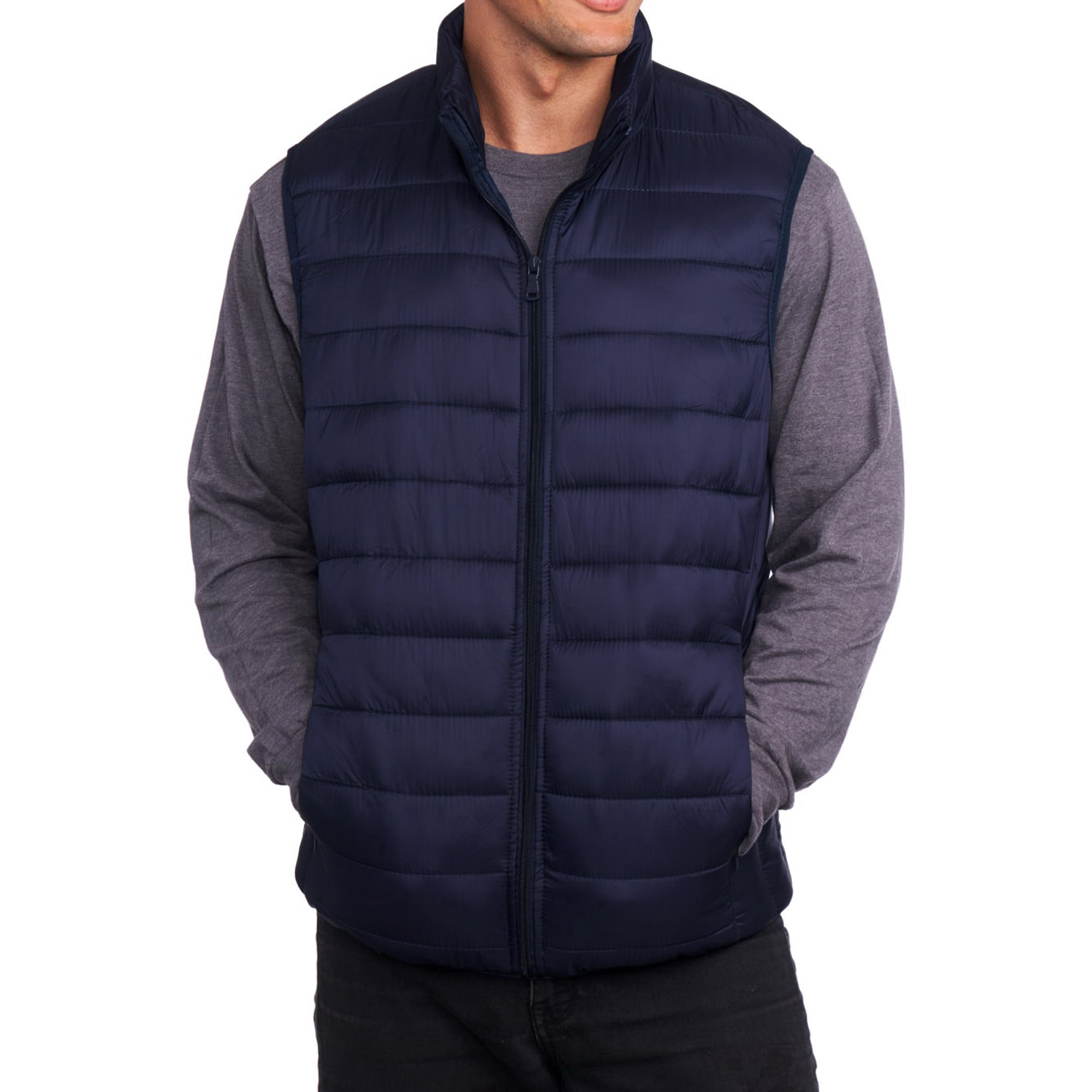 Alpine Swiss Mens Down Alternative Vest Jacket Lightweight Packable ...