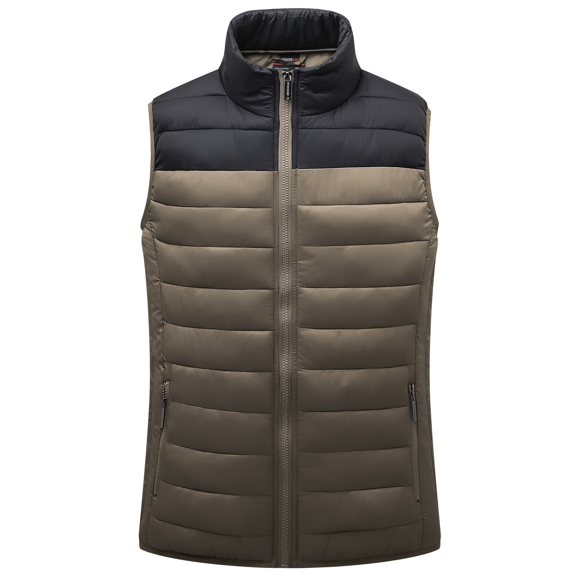 Alpine Swiss Mens Down Alternative Vest Jacket Lightweight Packable ...