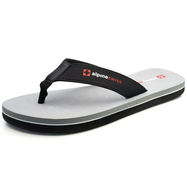 Alpine Swiss Summer Mens Flip Flops, Beach Sandals, Lightweight Comfort ...