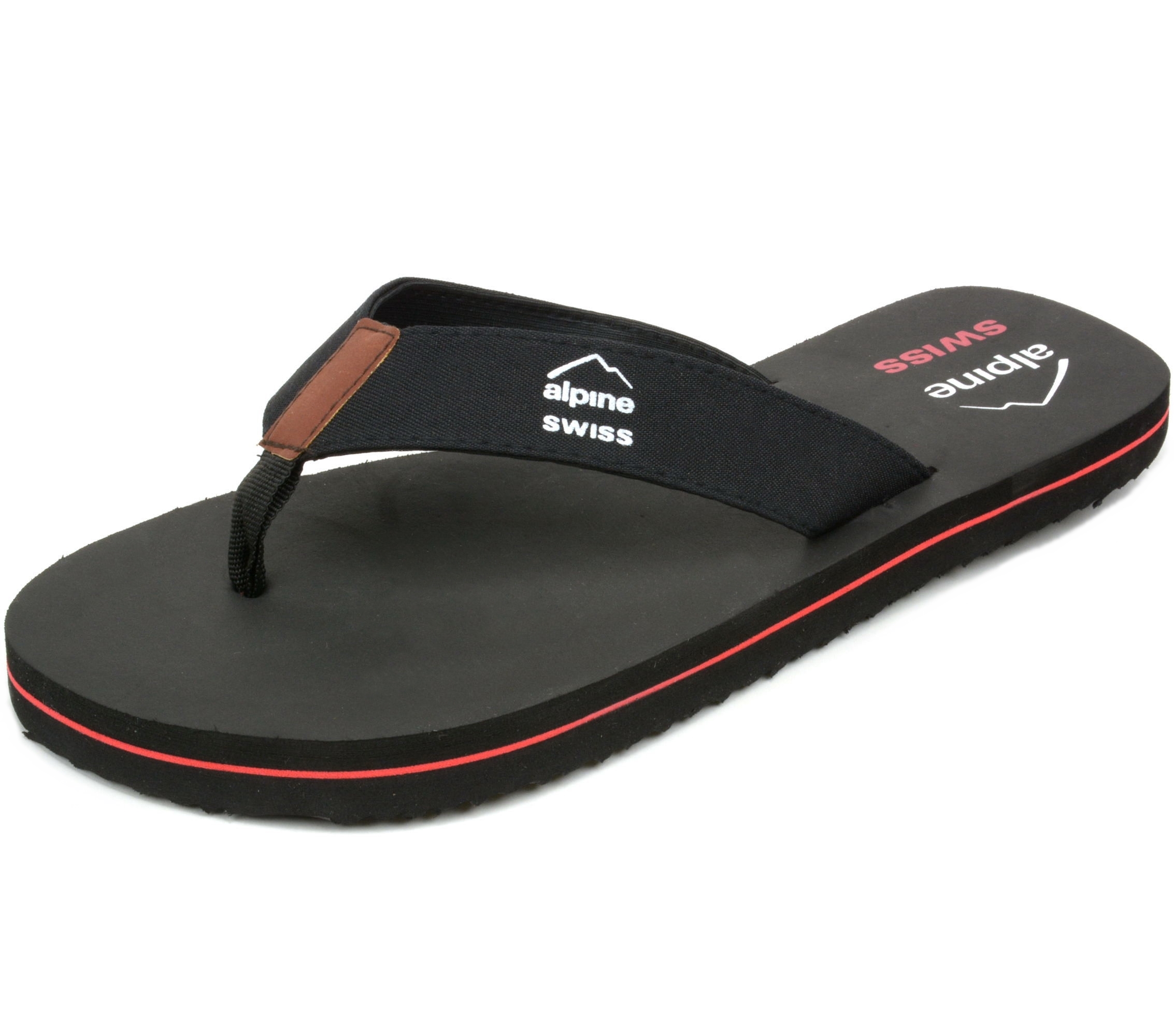 Alpine Swiss Mens Athletic Comfort Slide Sandals EVA Flip Flops Foam ...