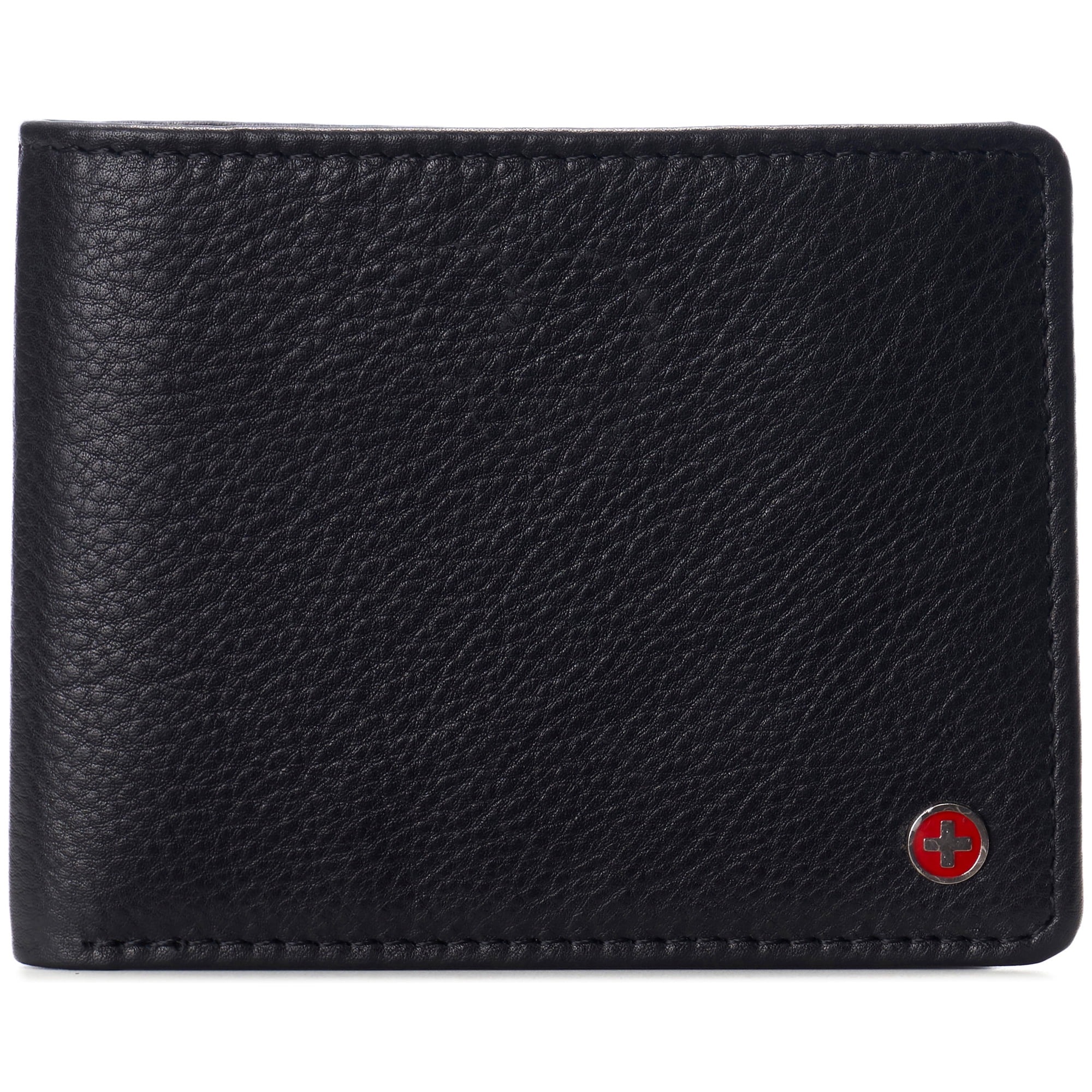 Alpine Swiss Mens Leather Bifold Wallet, RFID Safe, Passcase, 2 ID ...