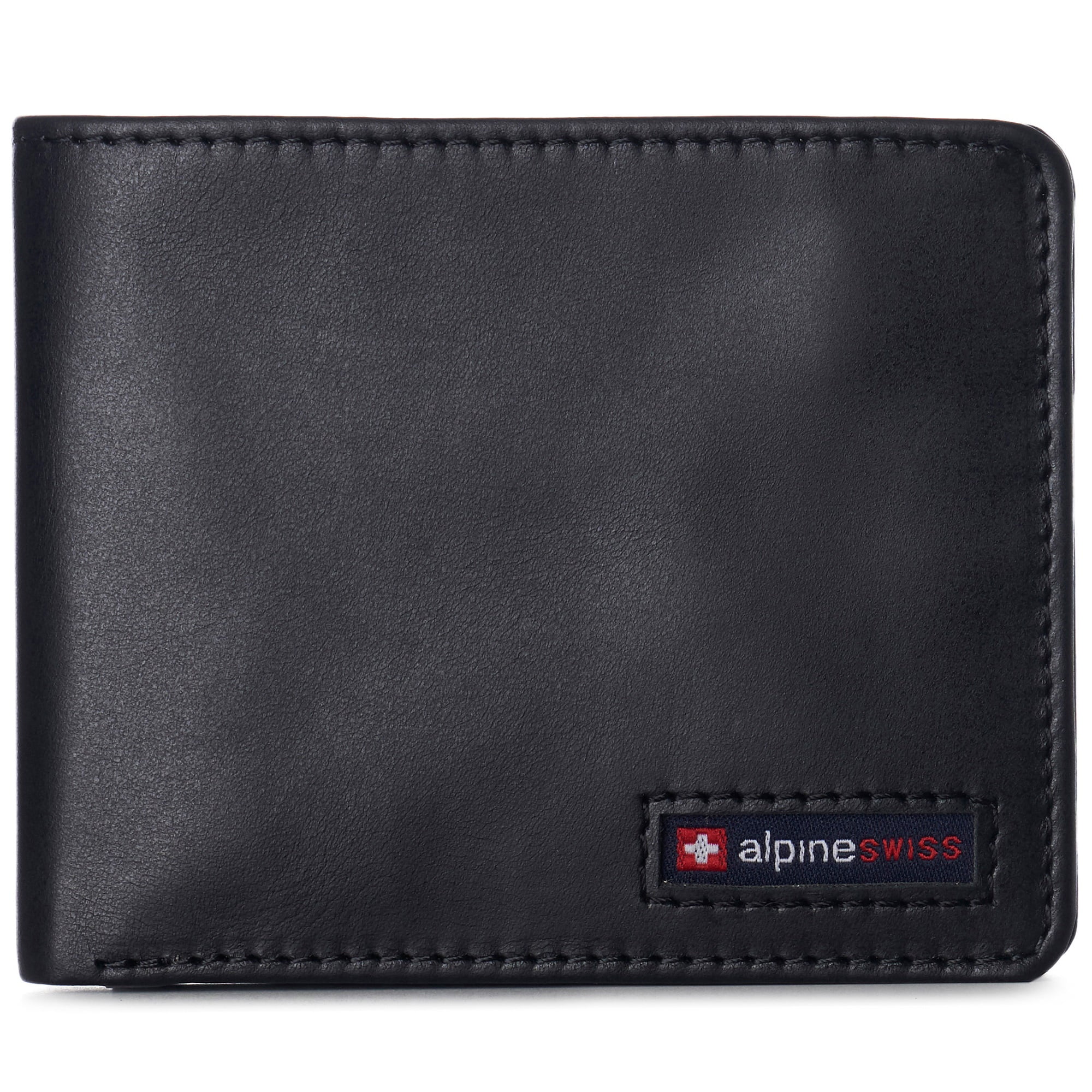 Alpine Swiss Connor RFID Bifold Genuine Leather Wallet with 2 ID ...