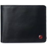 Alpine Swiss Bifold Genuine Leather RFID Wallet with 2 ID Windows and ...