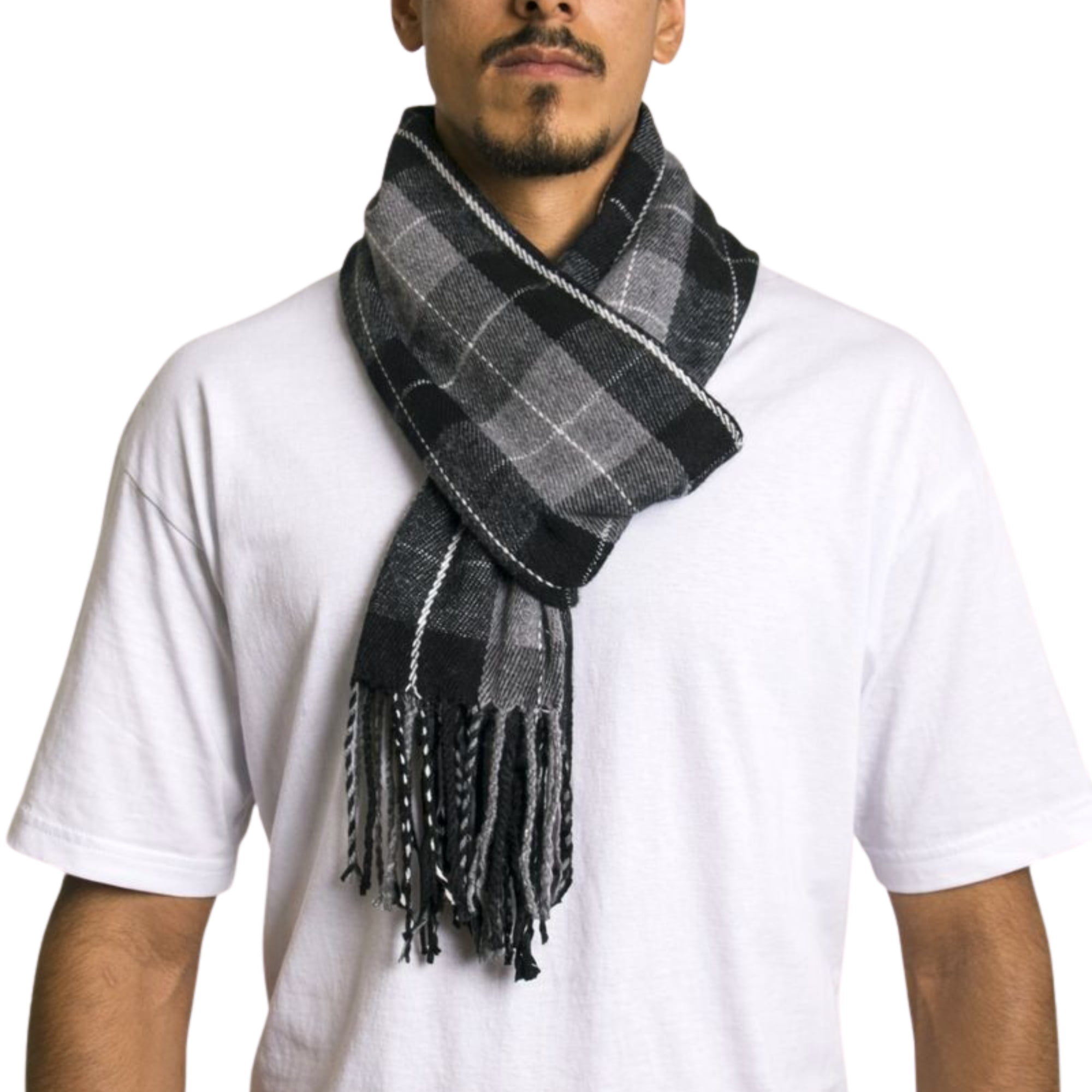 Alpine Swiss Unisex Winter Scarf - Soft Cashmere Feel, Plaid Design ...