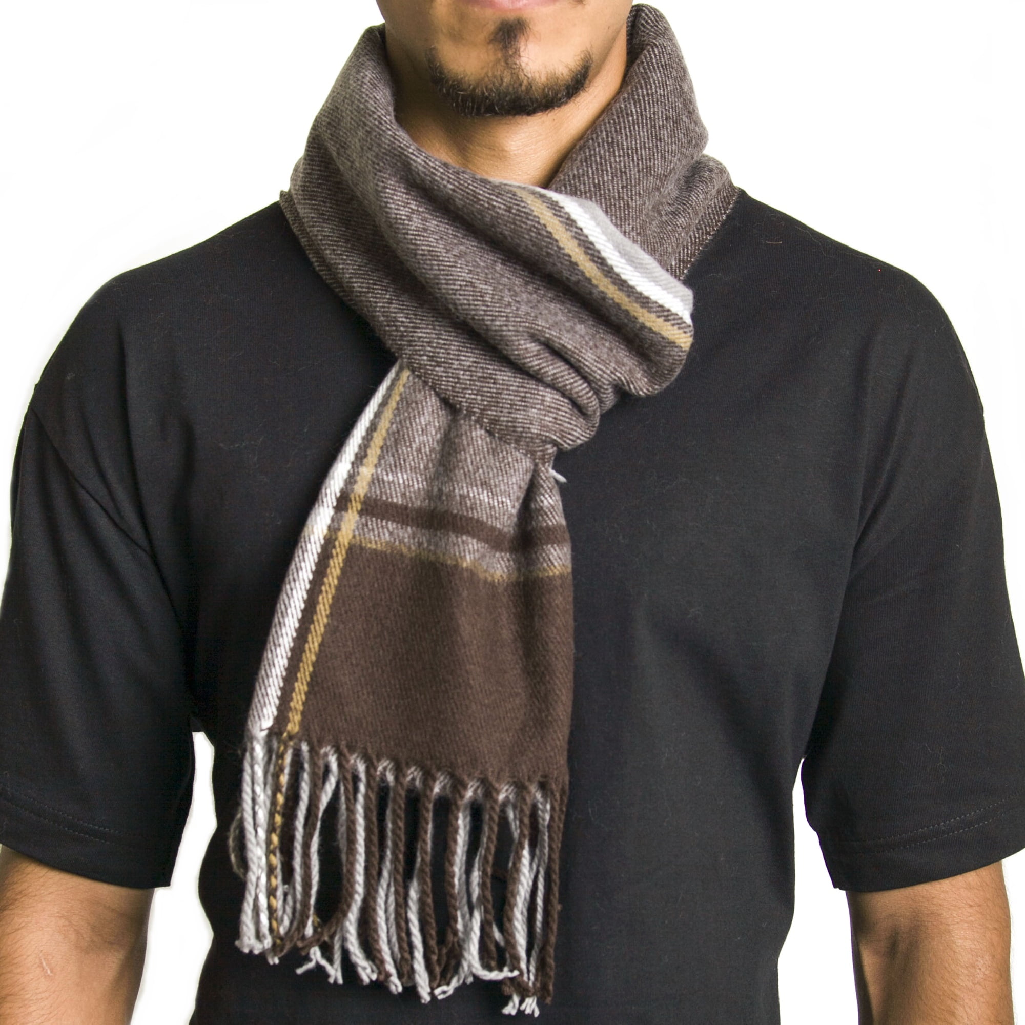 Alpine Swiss Unisex Winter Scarf, Plaid Design, Softer Than Cashmere ...