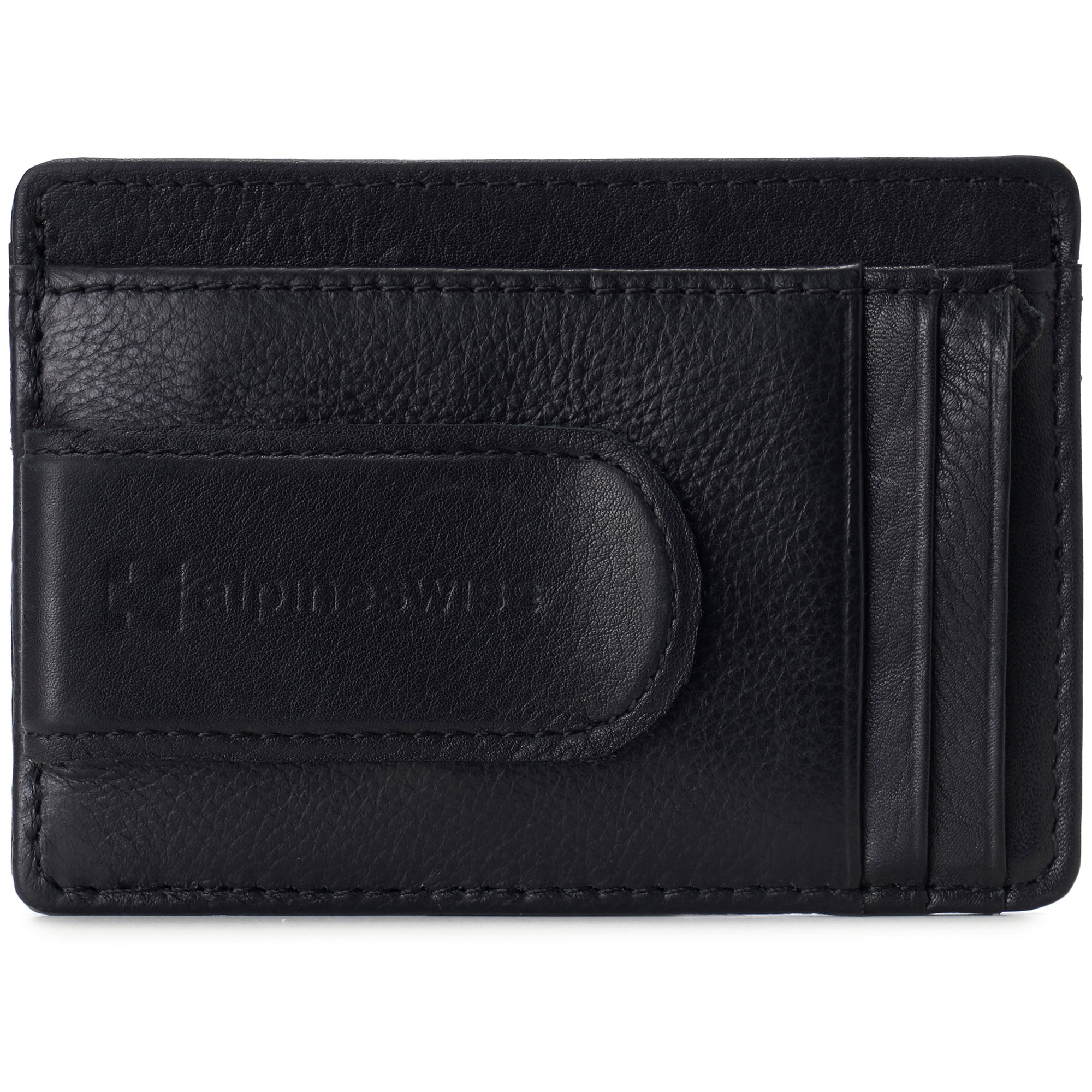 Alpine Swiss Mens RFID Money Clip Leather Wallet, Spring-Loaded ...