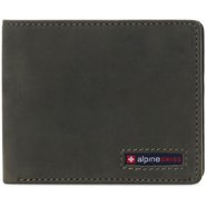 Alpine Swiss RFID Mens Wallet Deluxe Capacity Passcase Bifold Two Bill ...