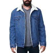 Wrangler® Men's and Big Men's Sherpa Lined Regular Fit Trucker Jacket ...