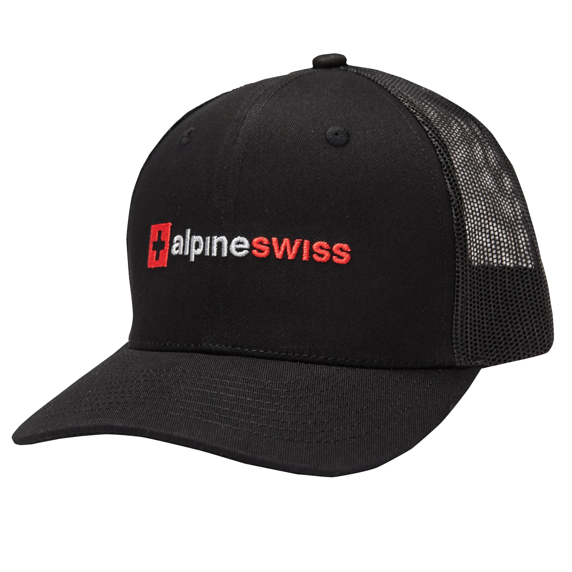 Alpine Swiss Mens Trucker Hat Snapback Mesh Back Cap Adjustable ...
