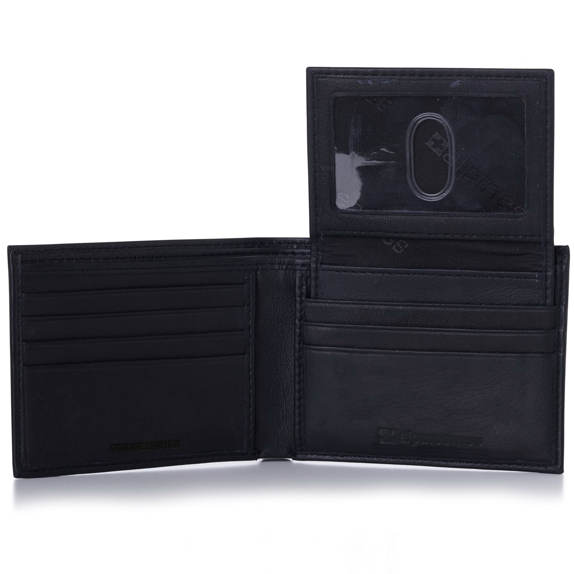 Alpine Swiss Men's Bifold Minimalist Trifold Genuine Leather Wallet ...