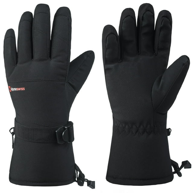 Alpine Swiss Men's Waterproof Ski Gloves - Windproof, Warm 3M ...