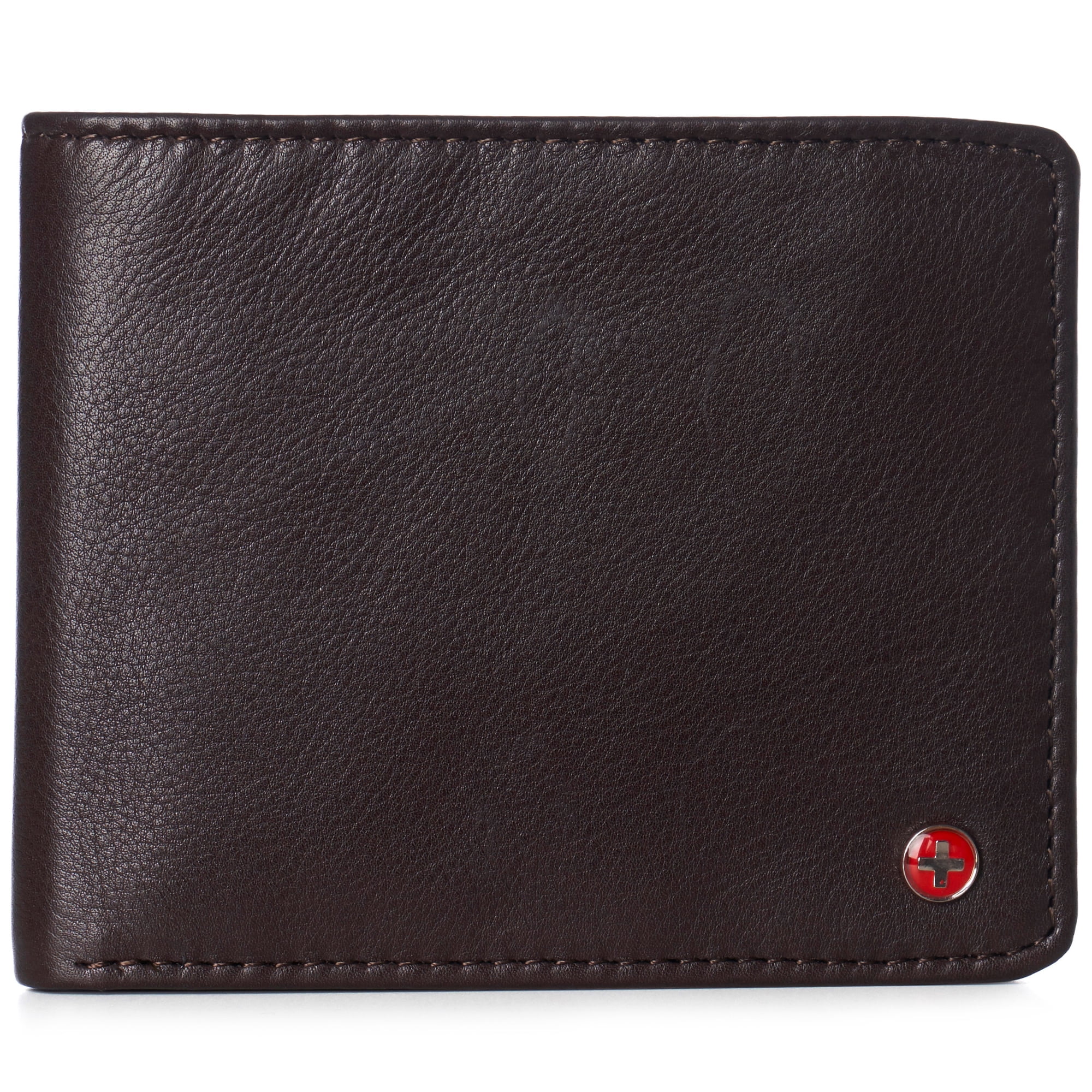 Alpine Swiss RFID Mens Wallet, Genuine Leather Bifold Flip ID, Deluxe ...