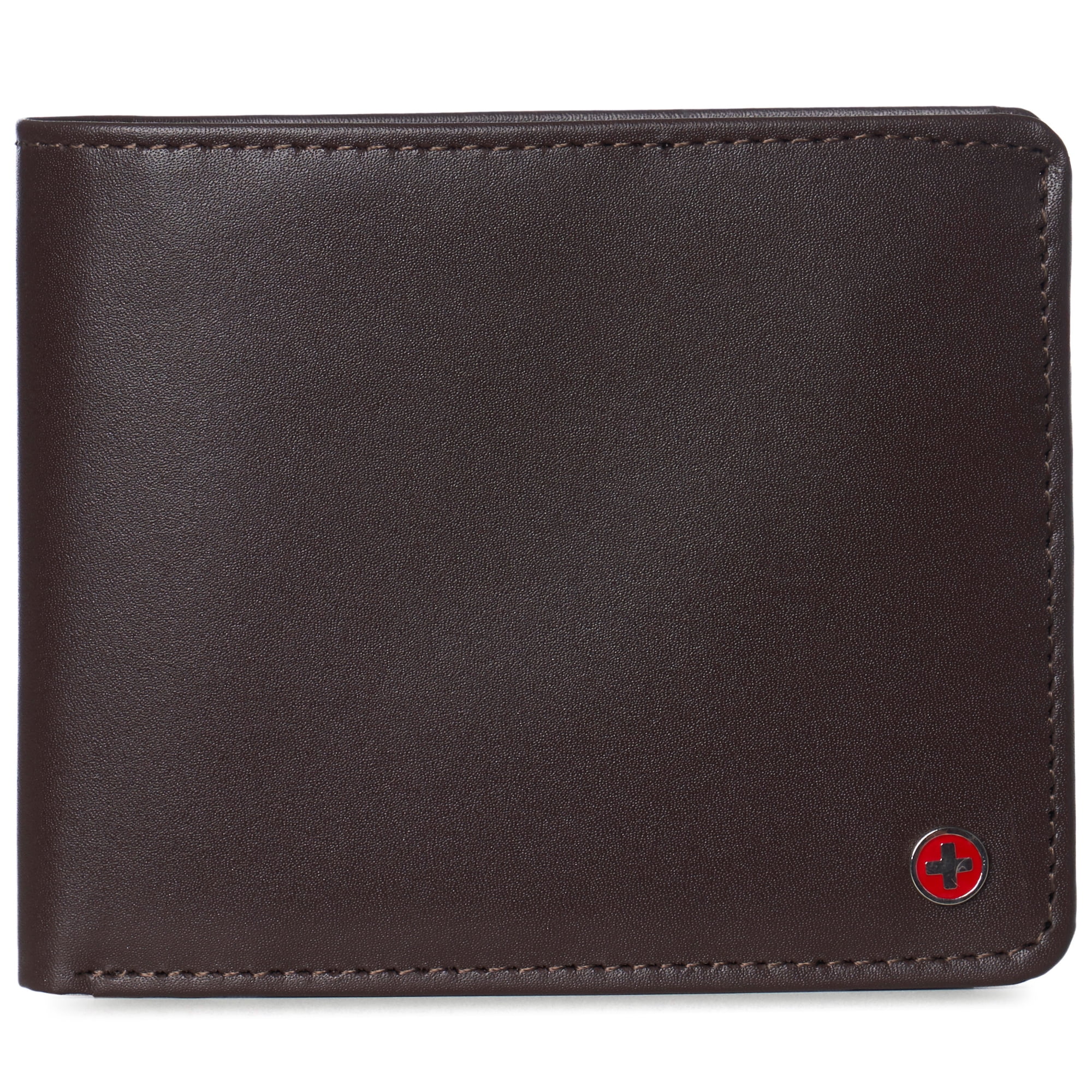 Alpine Swiss RFID Mens Wallet Deluxe Capacity Hybrid Bifold Flipout ID ...