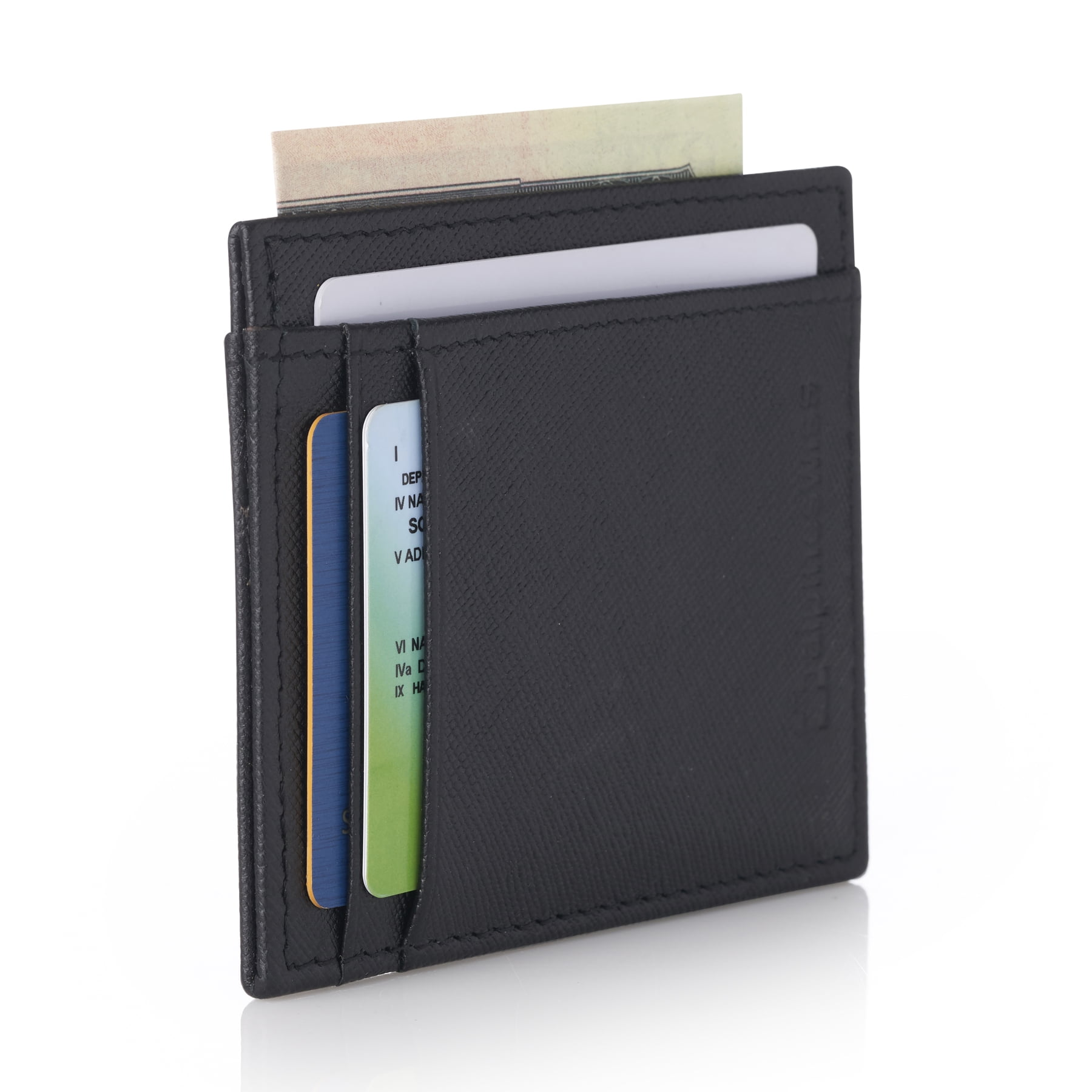 Alpine Swiss RFID Safe Front Pocket Wallet Leather Thin Minimalist ID ...