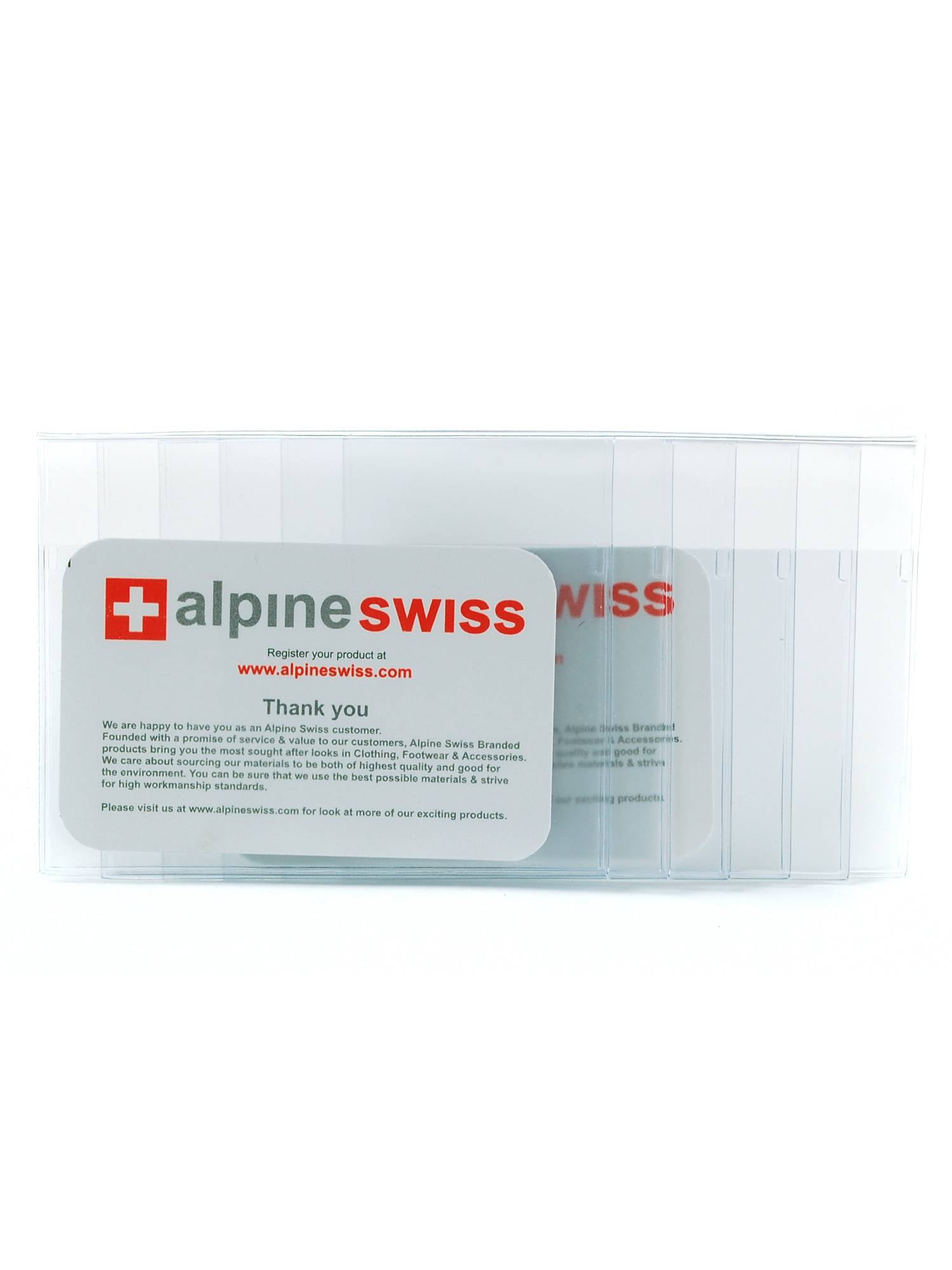 Alpine Swiss Set of 2 Checkbook Plastic Insert 6 Page Card Holder ...