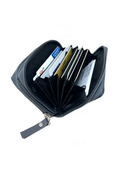 Alpine Swiss Mens Genuine Leather Passcase Bifold Wallet RFID Safe 2 ID ...