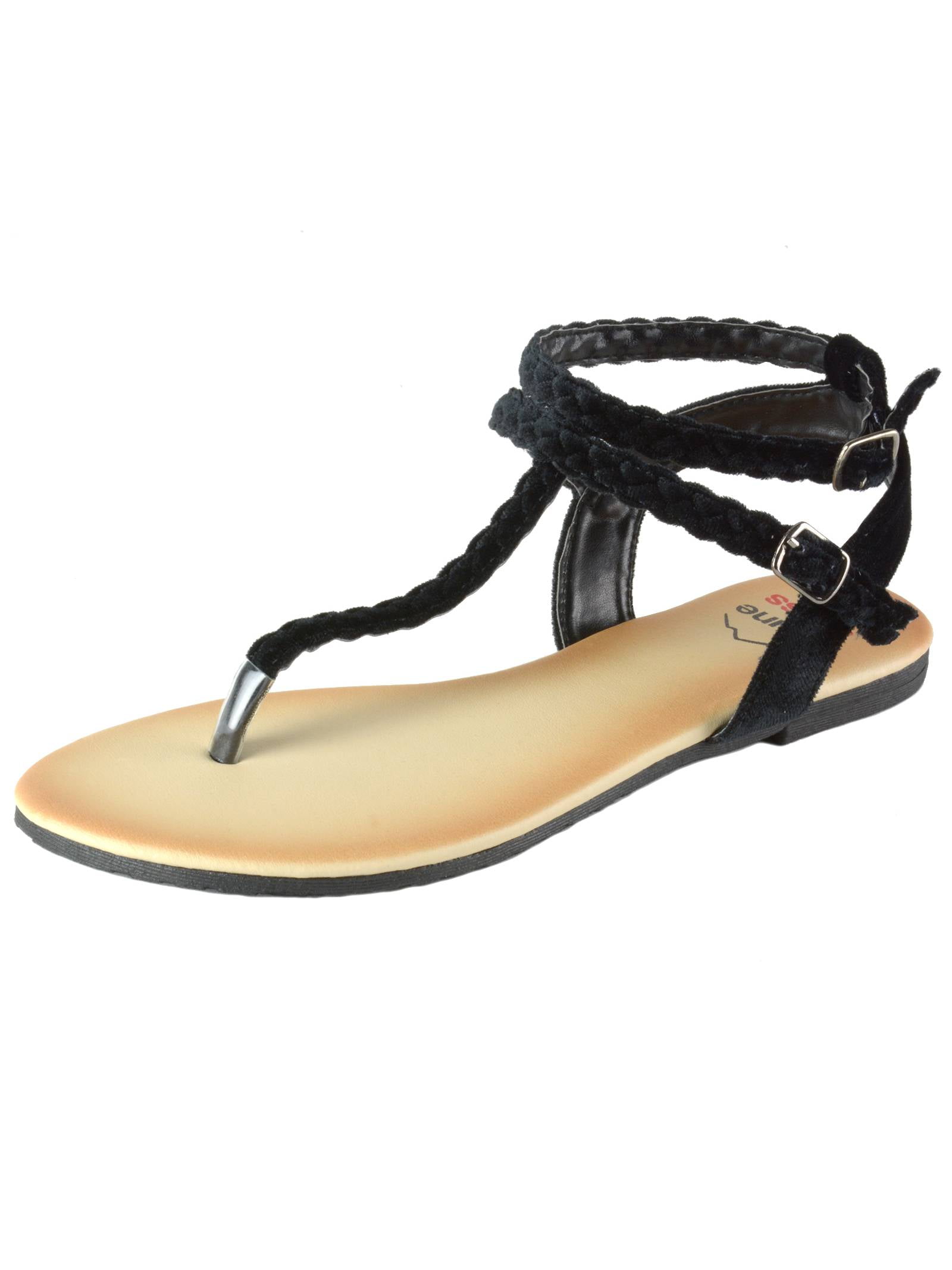 Alpine Swiss Womens Gladiator Sandals Braided T-Strap Slingback Roman ...