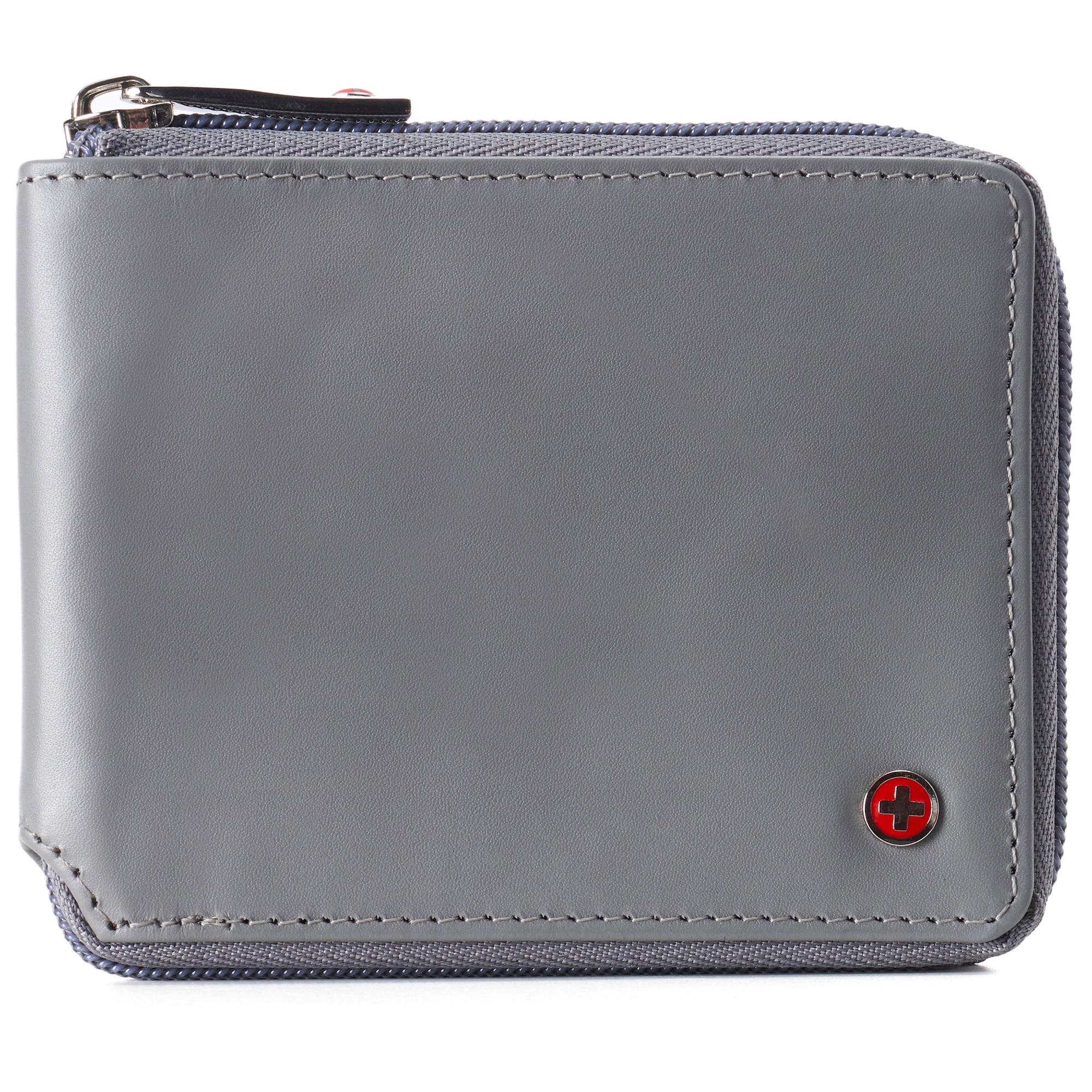 Alpine Swiss Zipper Bifold Wallet for Men Women RFID Protected Genuine ...