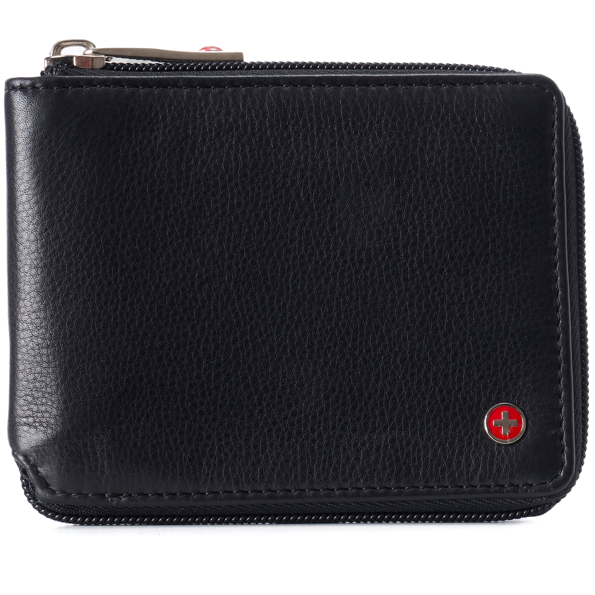 Alpine Swiss Logan Zip Bifold Wallet for Men Women RFID Protection ...