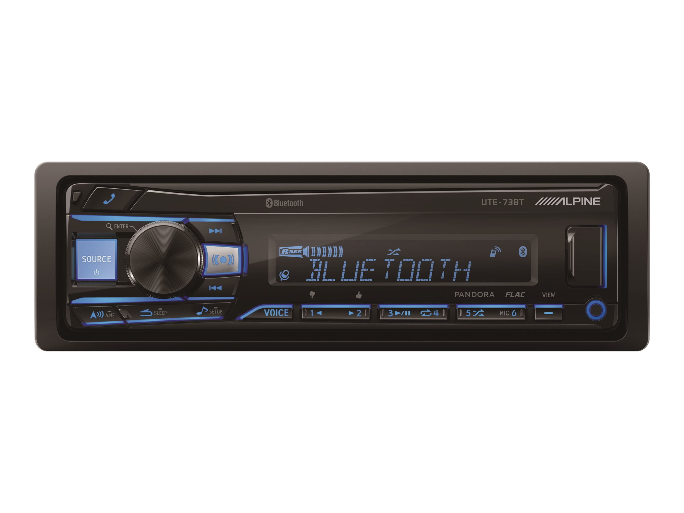 Alpine UTE-73BT Car Audio Stereo Digital Media Receiver with Bluetooth ...