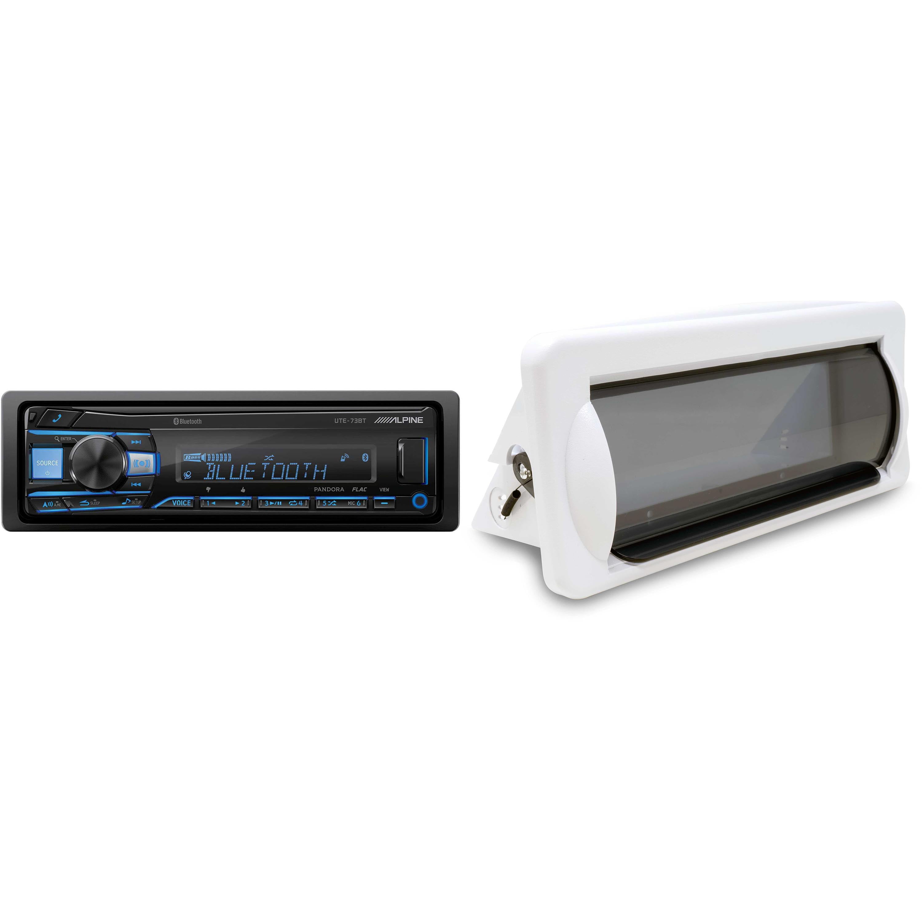 Alpine UTE-73BT Mech-less Digital Media Receiver with Bluetooth ...