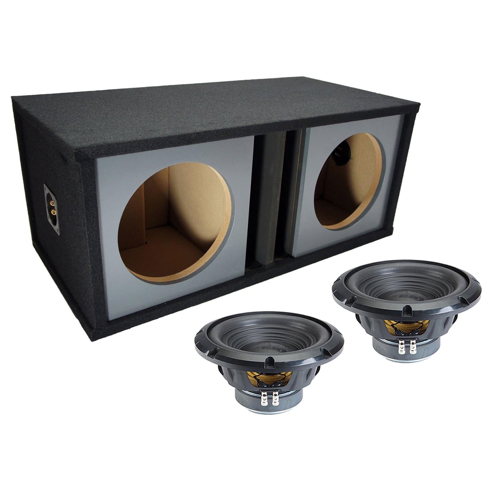 Alpine Universal Vented Paintable Dual 10" W10S4 Loaded Subwoofer Sub ...