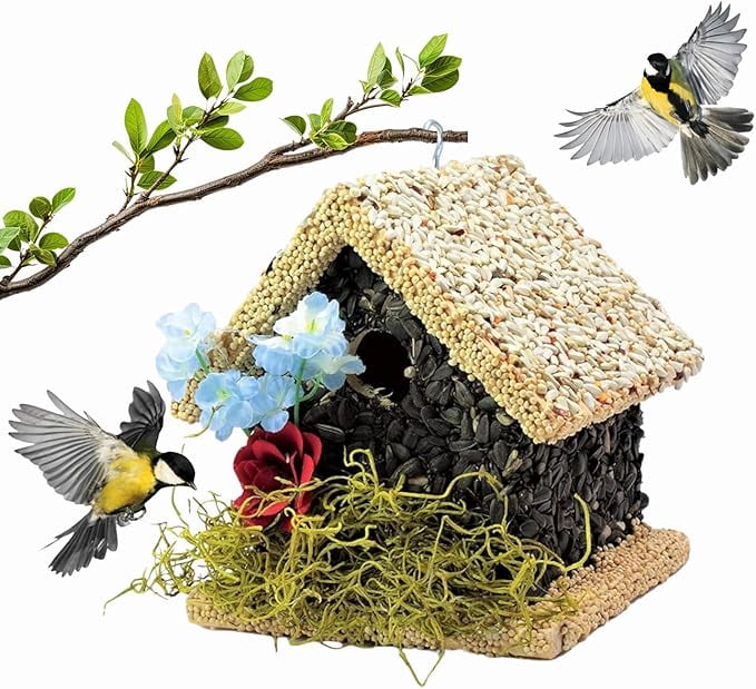 Alpine Woods Edible Birdhouses Reseedable Wooden Bird Feeder (SL ...