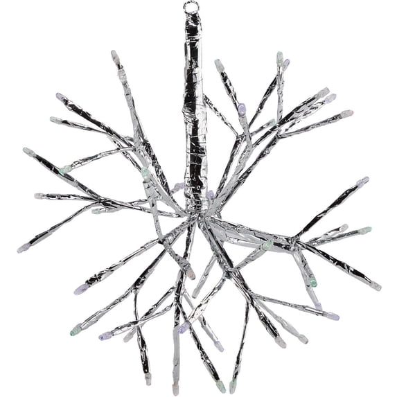 Alpine Xiamen Alpine Hanging Twig Snowflake Ornament Lighted Decoration ...