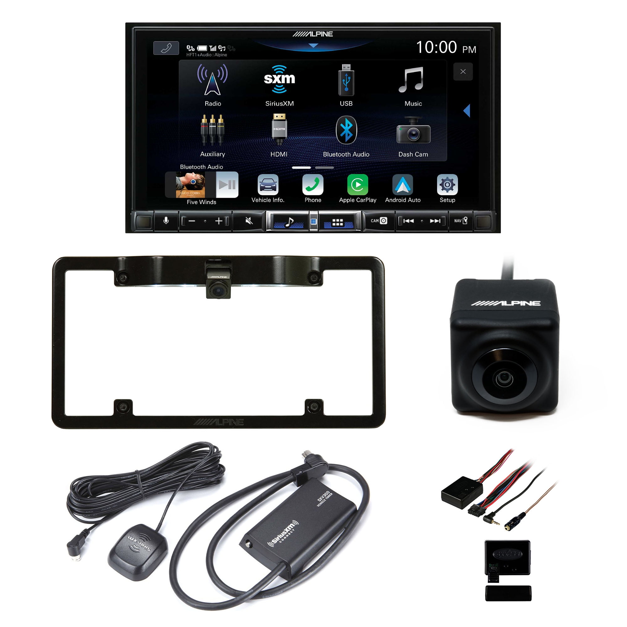 Alpine iLX-507 7" CarPlay/Android Auto Hi-Res Receiver w/ SXV300v1 ...