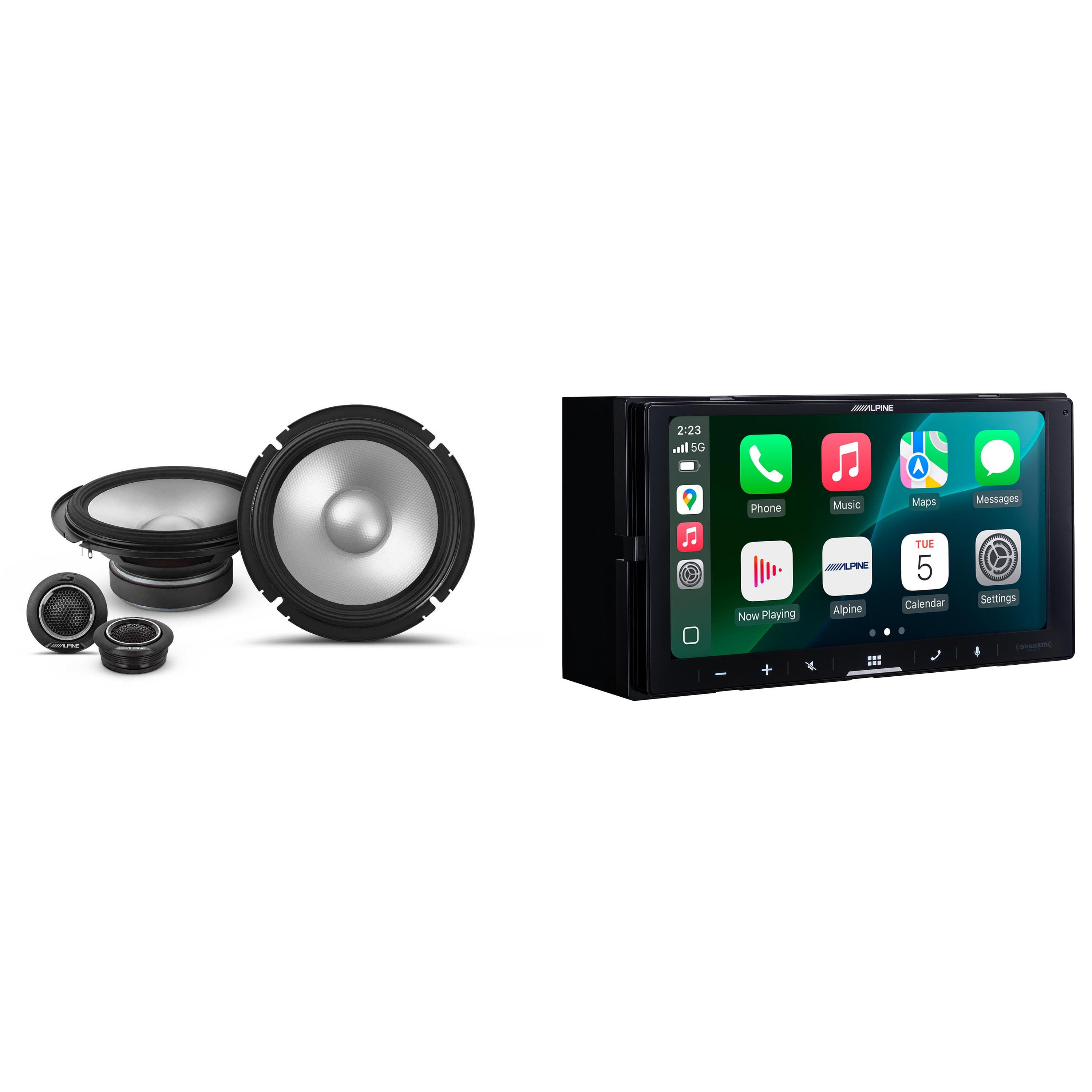 Alpine iLX-W770 Digital Multimedia Receiver &1 Pair Alpine S2-S65C Type ...