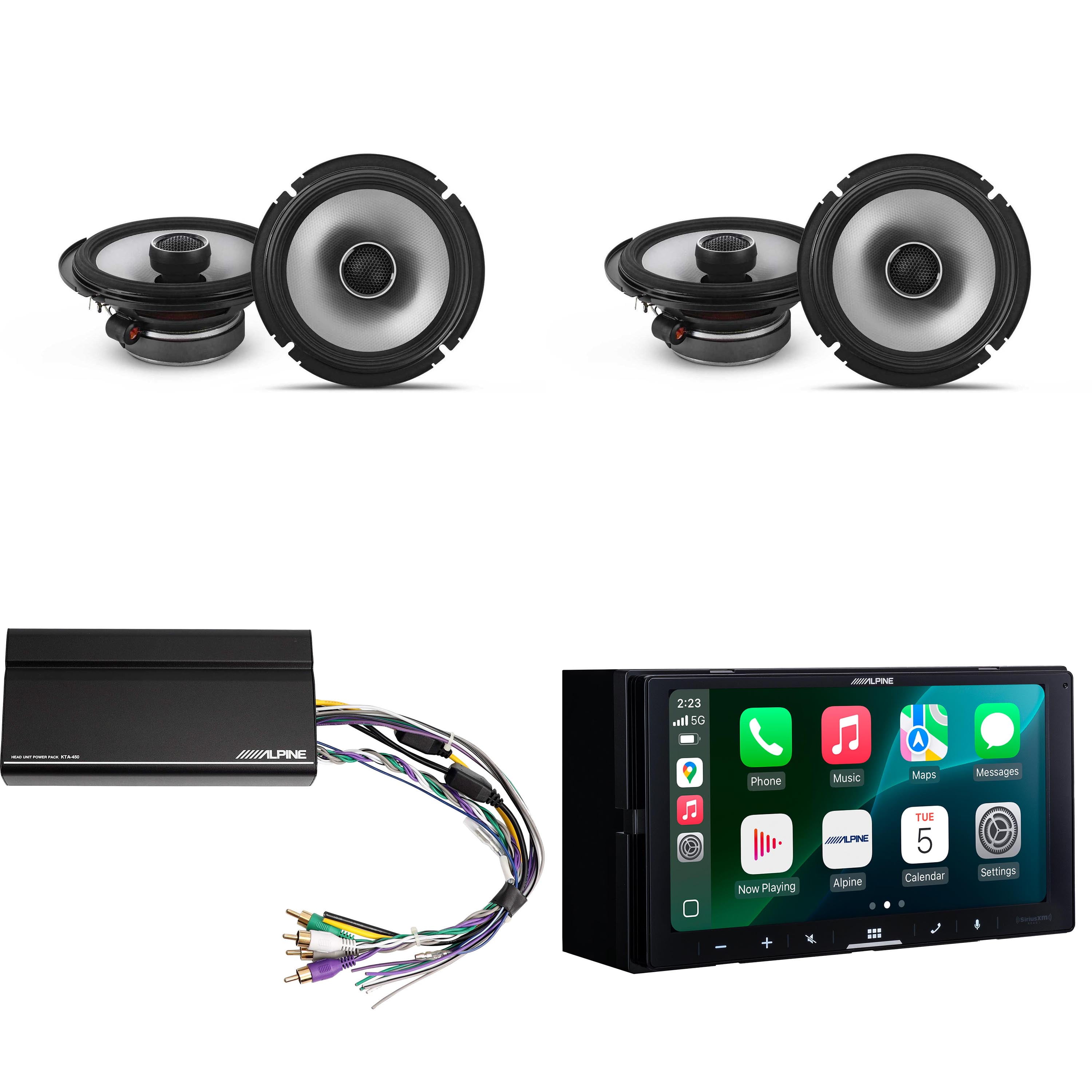 Alpine iLX-W770 Digital Multimedia Receiver & 2 Pairs Alpine S2-S65 ...