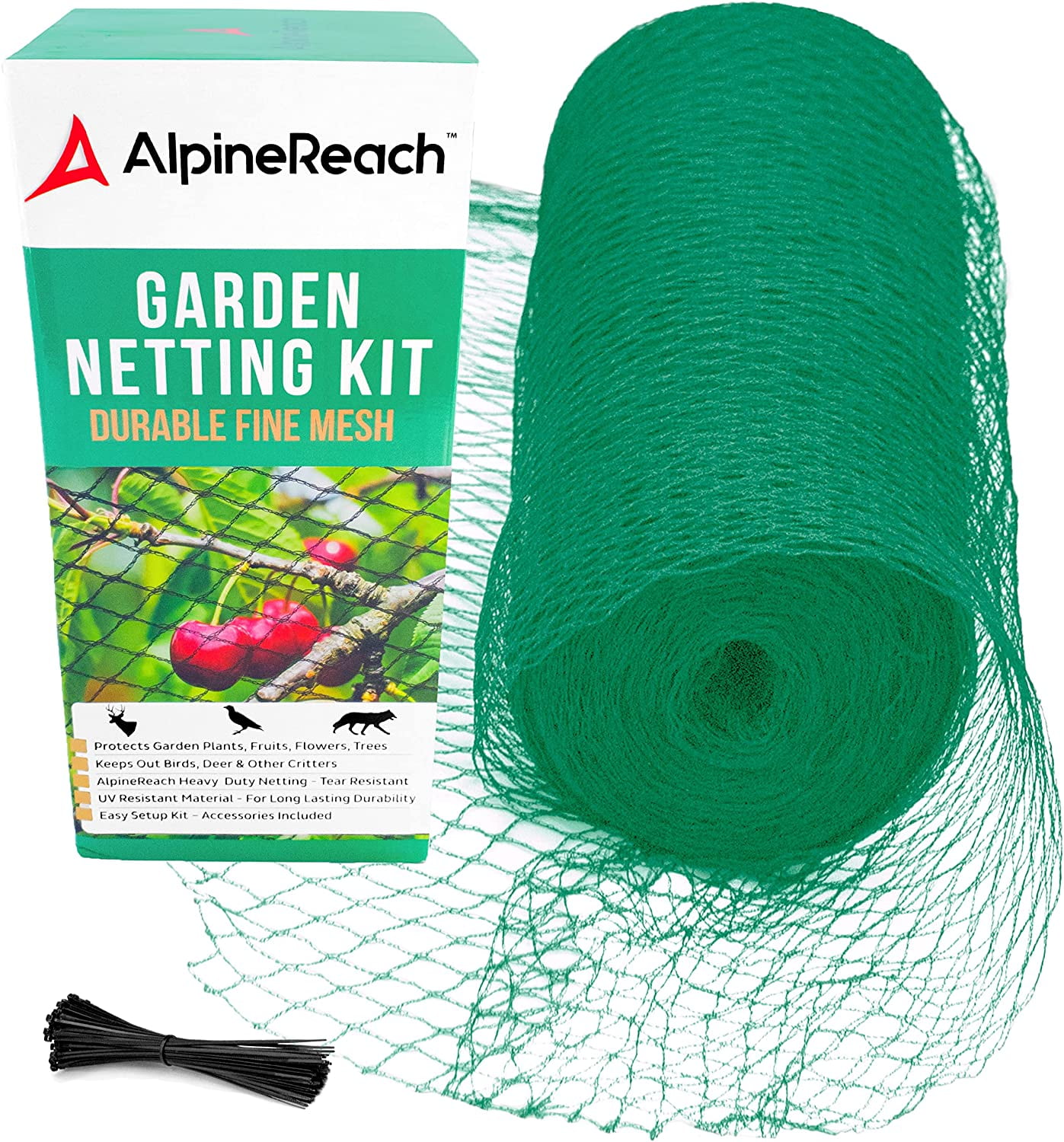AlpineReach Garden Netting 15 x 30 ft Heavy Duty Bird Net, Deer, Plant ...