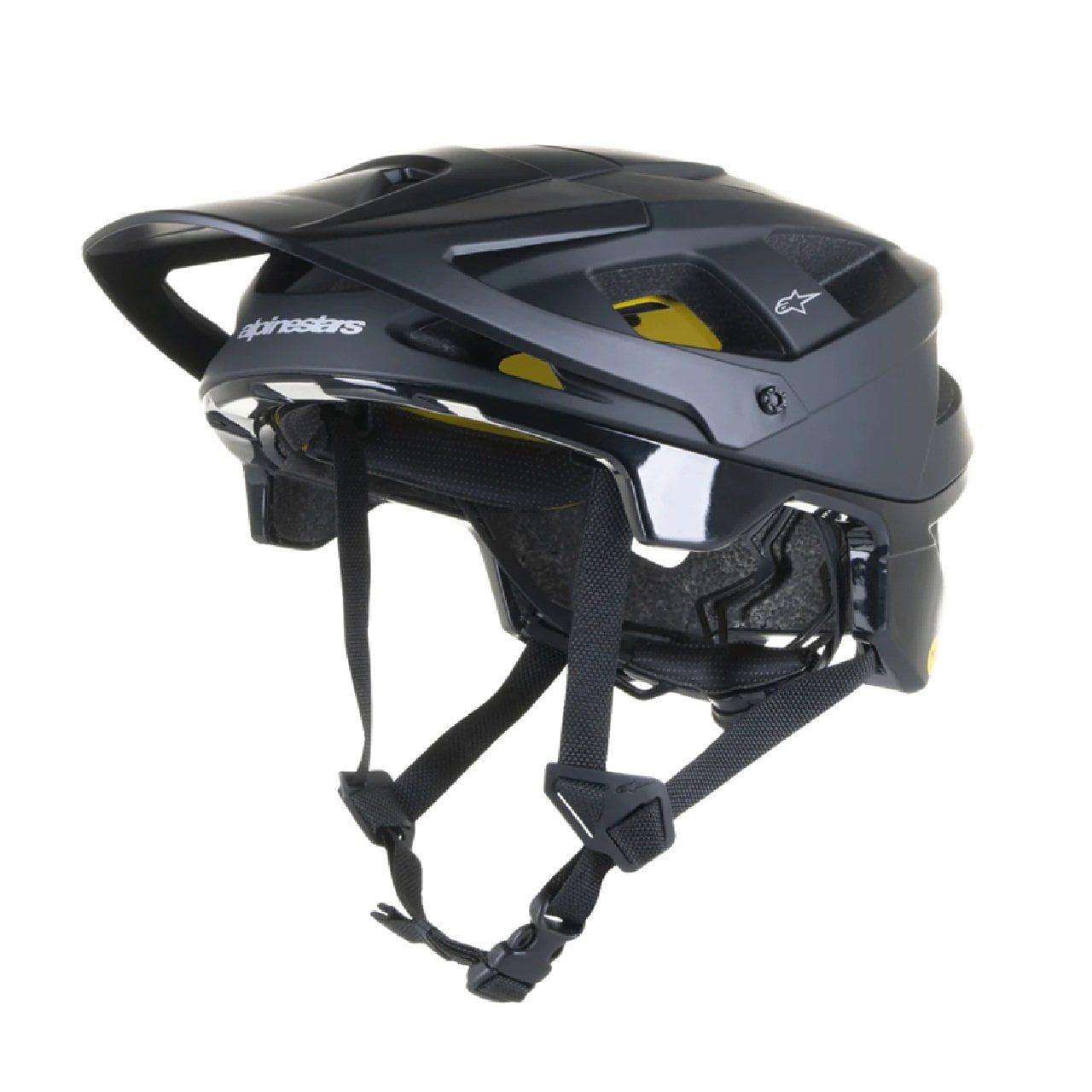 AlpineStars Vector Tech MTB Solid Helmet-Black Mountain Bike Helmet-M ...