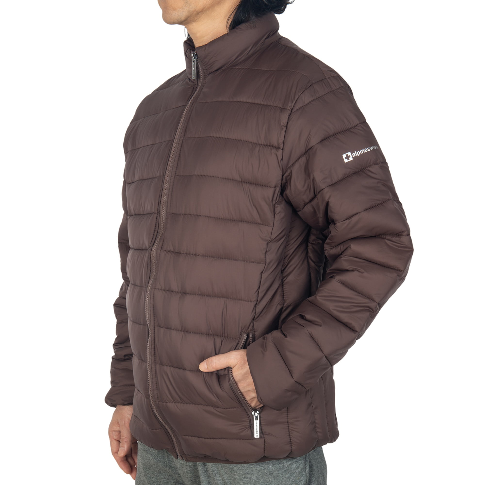 Alpine Swiss Niko Men’s Puffer Jacket Warm Down Alternative Insulated ...