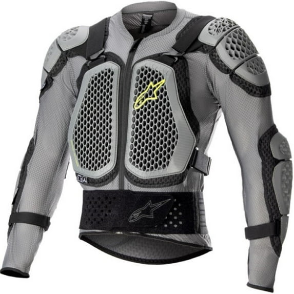 Alpinestars Bionic Action V2 Mens Protection Jackets-Gray/Black/Fuo ...