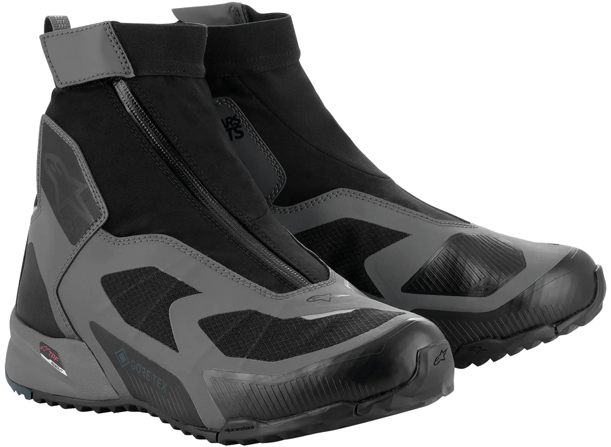 Alpinestars Adult CR-8 Gore-Tex Street Motorcycle Shoes - Black/Gray ...