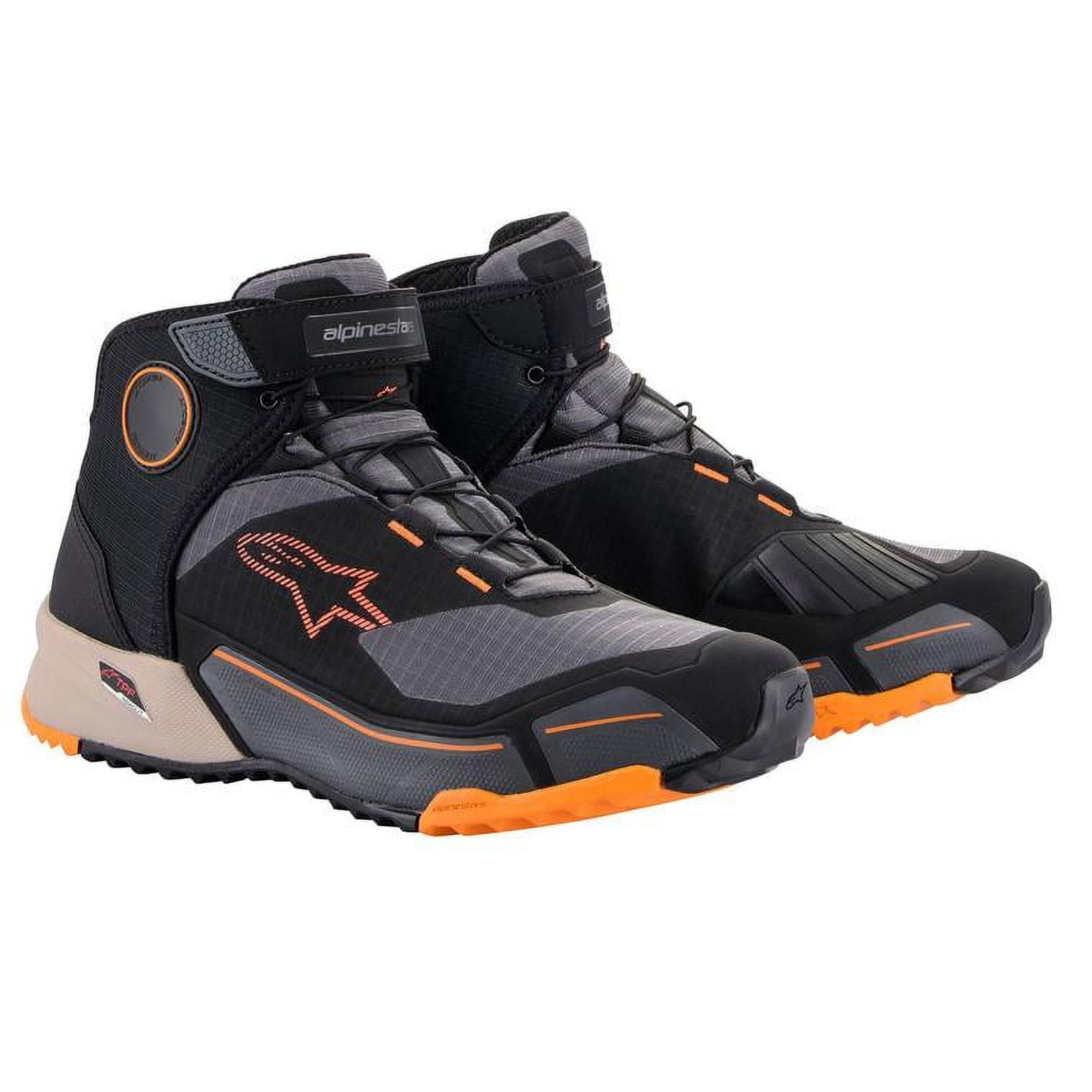 Alpinestars CR-X Mens Drystar Motorcycle Shoes Black/Orange 12.5 USA ...