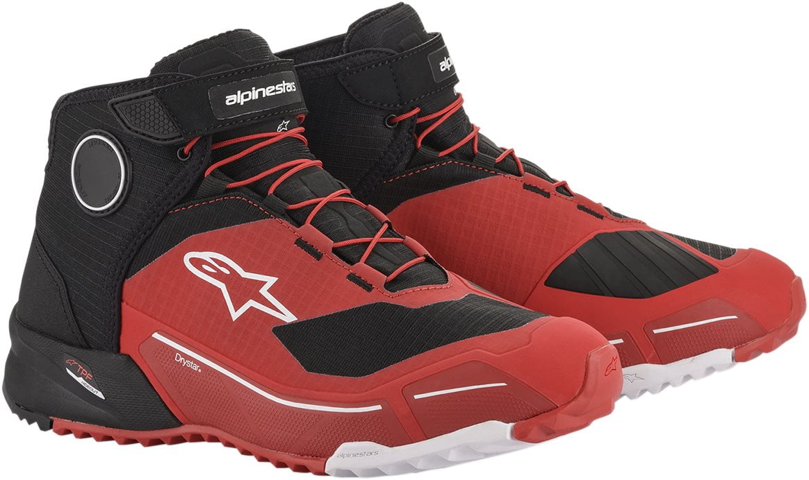 Alpinestars CR-X Mens Drystar Motorcycle Shoes Red/Black 7.5 USA ...