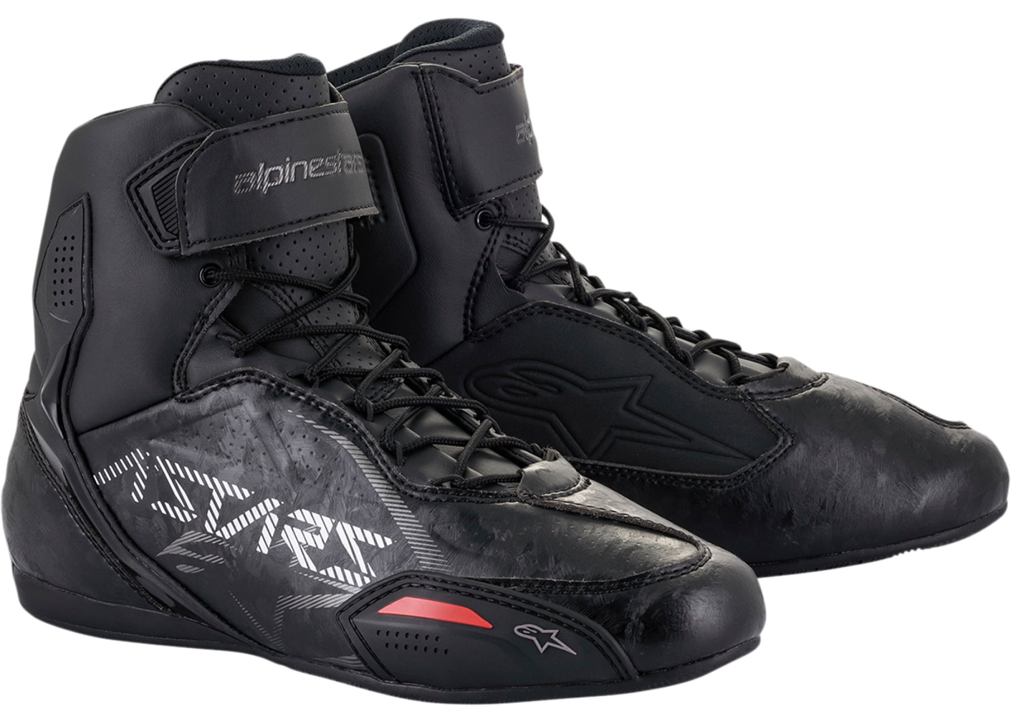 Alpinestars Faster 3 Mens Motorcycle Shoes Black/Gunmetal 10 USA ...