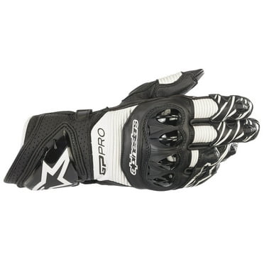 Alpinestars GP Plus R V2 Mens Leather Motorcycle Gloves Black/White MD ...