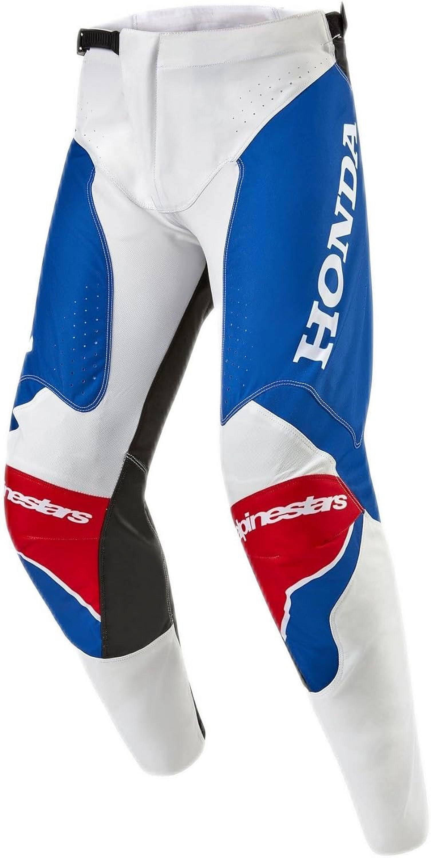Alpinestars HON Racer Iconic Pants (34, White/Bright Blue/Bright Red ...