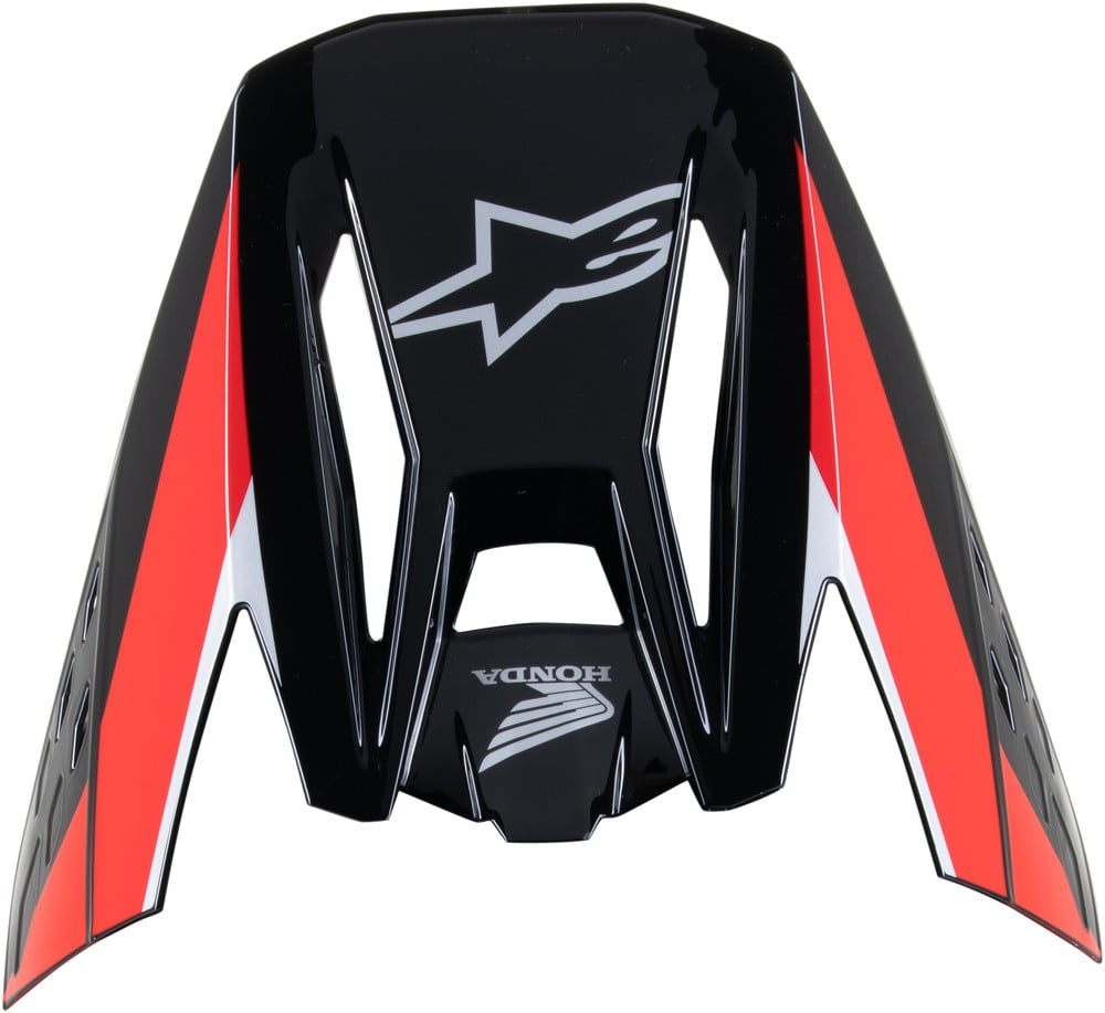 Alpinestars Honda Supertech S-M5 Helmet Visor/Peak Black/Red Glossy ...