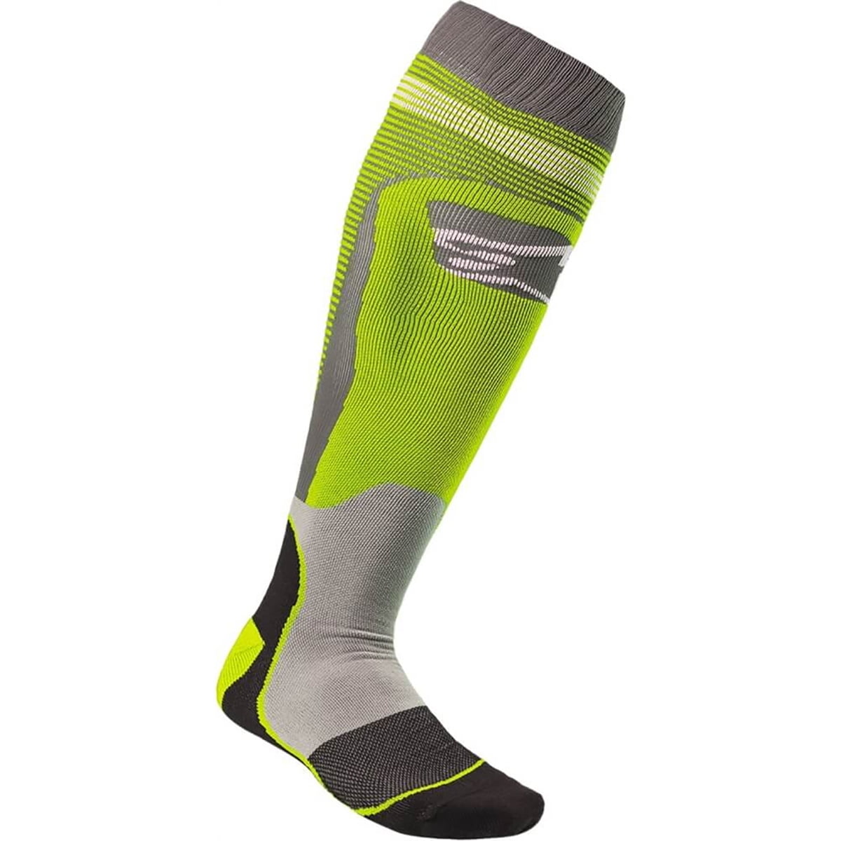 Alpinestars MX Plus1 Men's Off-Road Motorcycle Socks - Yellow/Grey ...