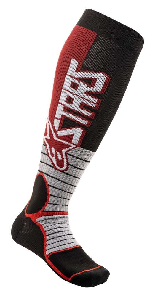 Alpinestars MX Pro Socks - Burgundy/Black - Md - Walmart.com