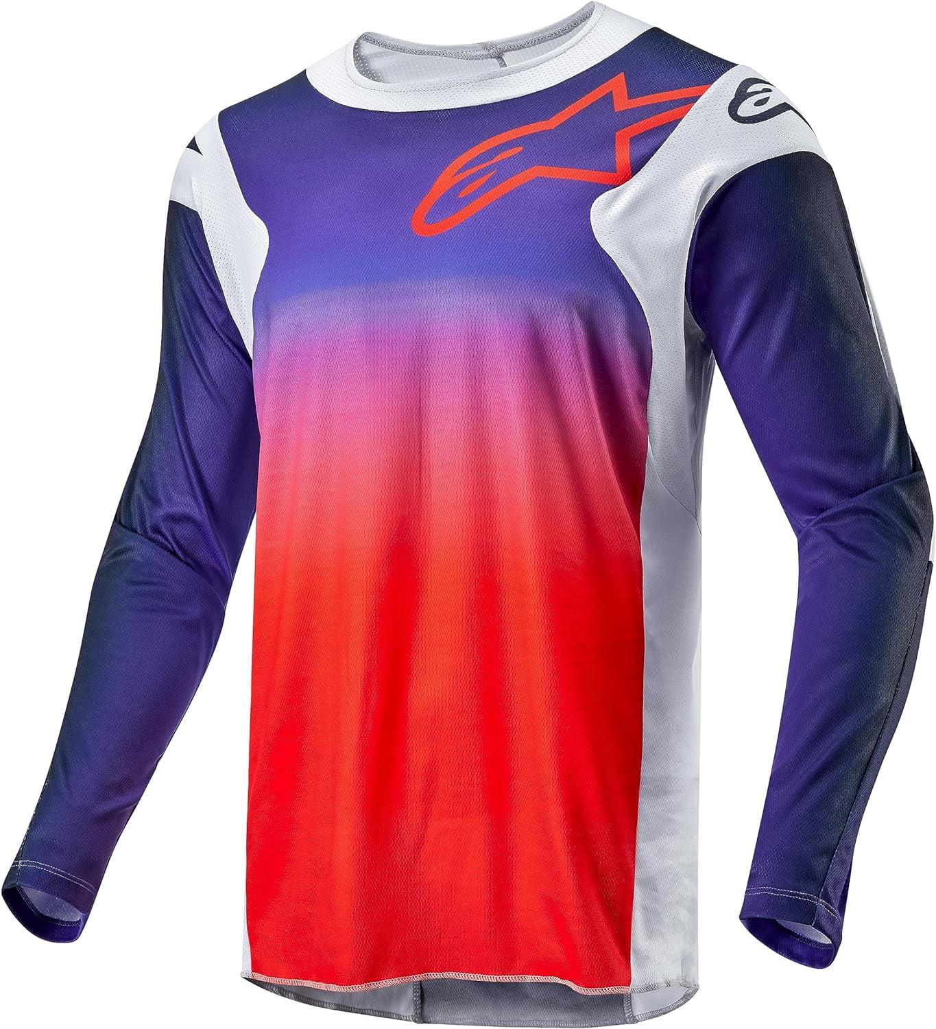 Alpinestars Racer Hoen Jersey (Large, Light Gray/Hot Orange/Black ...