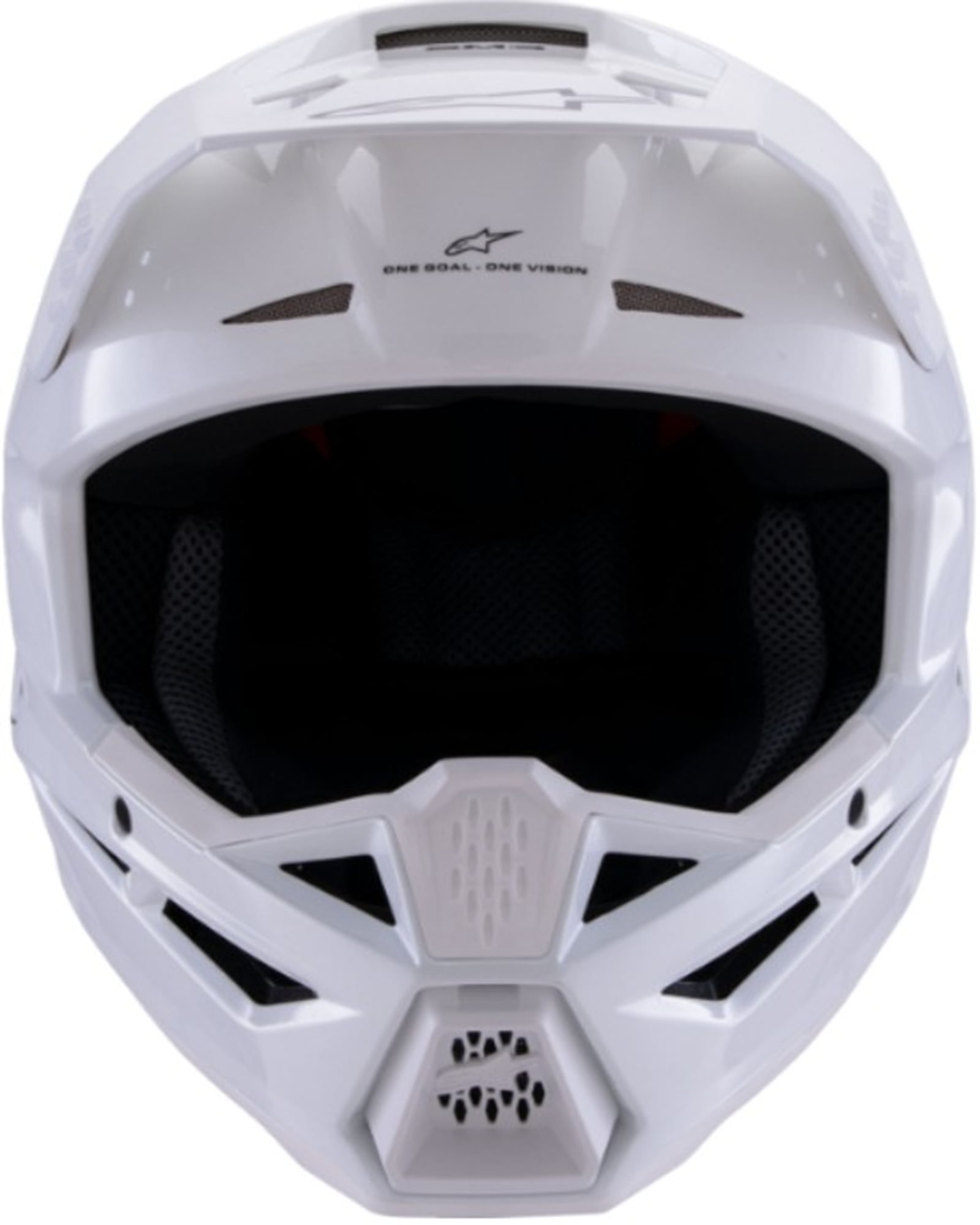 Alpinestars SM3 Solid Men's Off-Road Motorcycle Helmet - White/Gloss ...