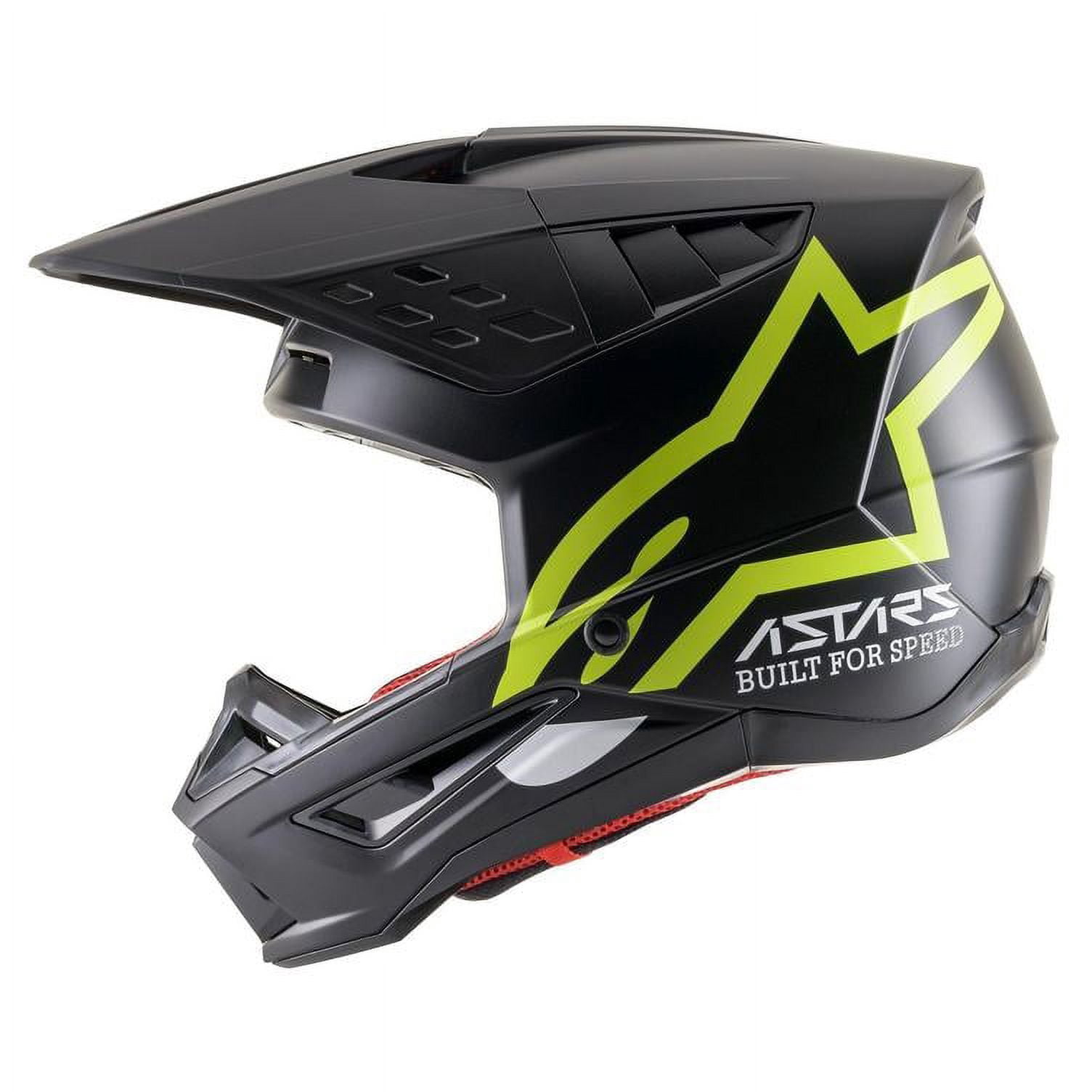 Alpinestars SM5 Compass MX Offroad Helmet Black/Yellow/Fluo XL ...