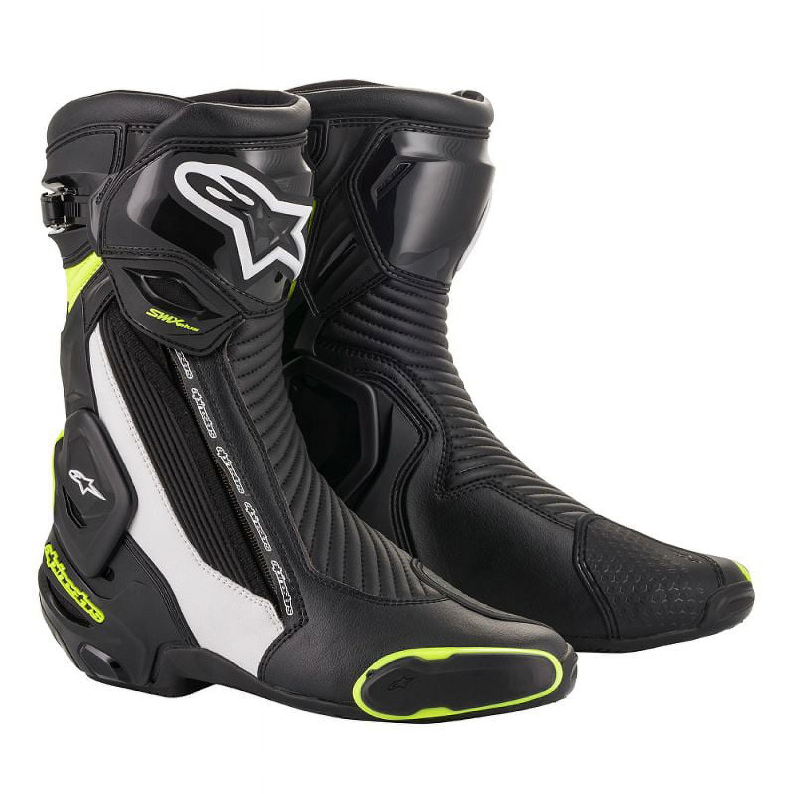 Alpinestars SMX Plus v2 Boots - Black/White/Flo Yellow - EU 38 ...