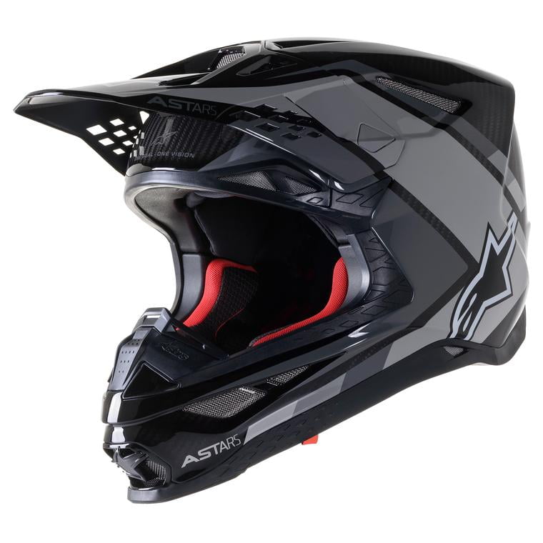 Alpinestars Supertech M10 Carbon Helmet - Meta 2 - Black/Gray/Gloss ...