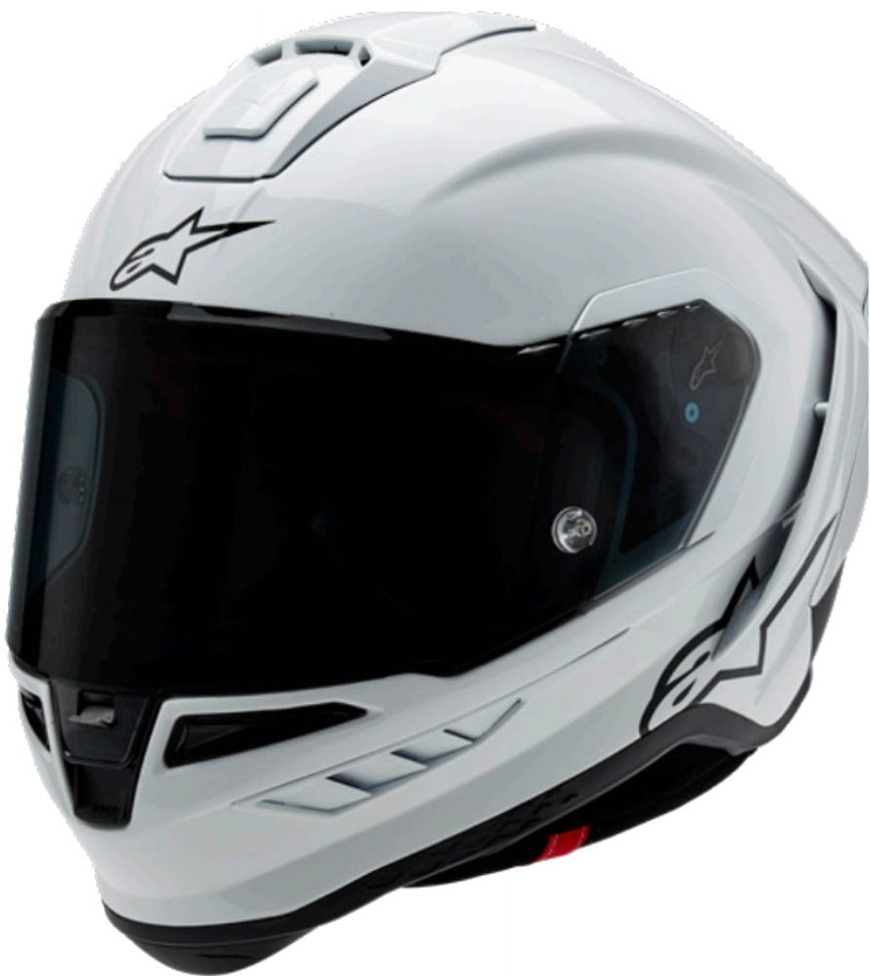 Alpinestars Supertech R10 Solid Street Motorcycle Helmet - Gloss White ...